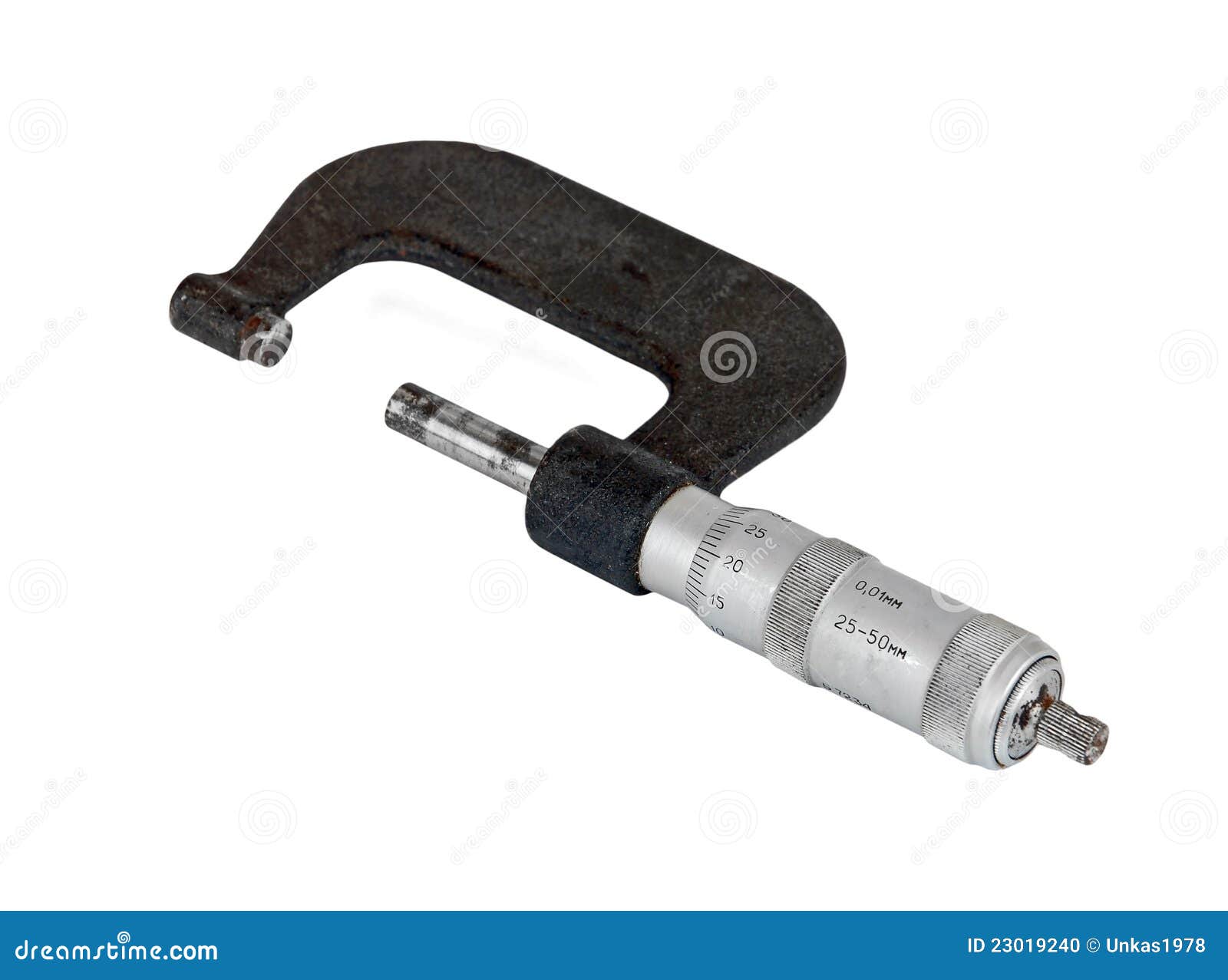 Old micrometer stock photo. Image of construction, micrometer - 23019240