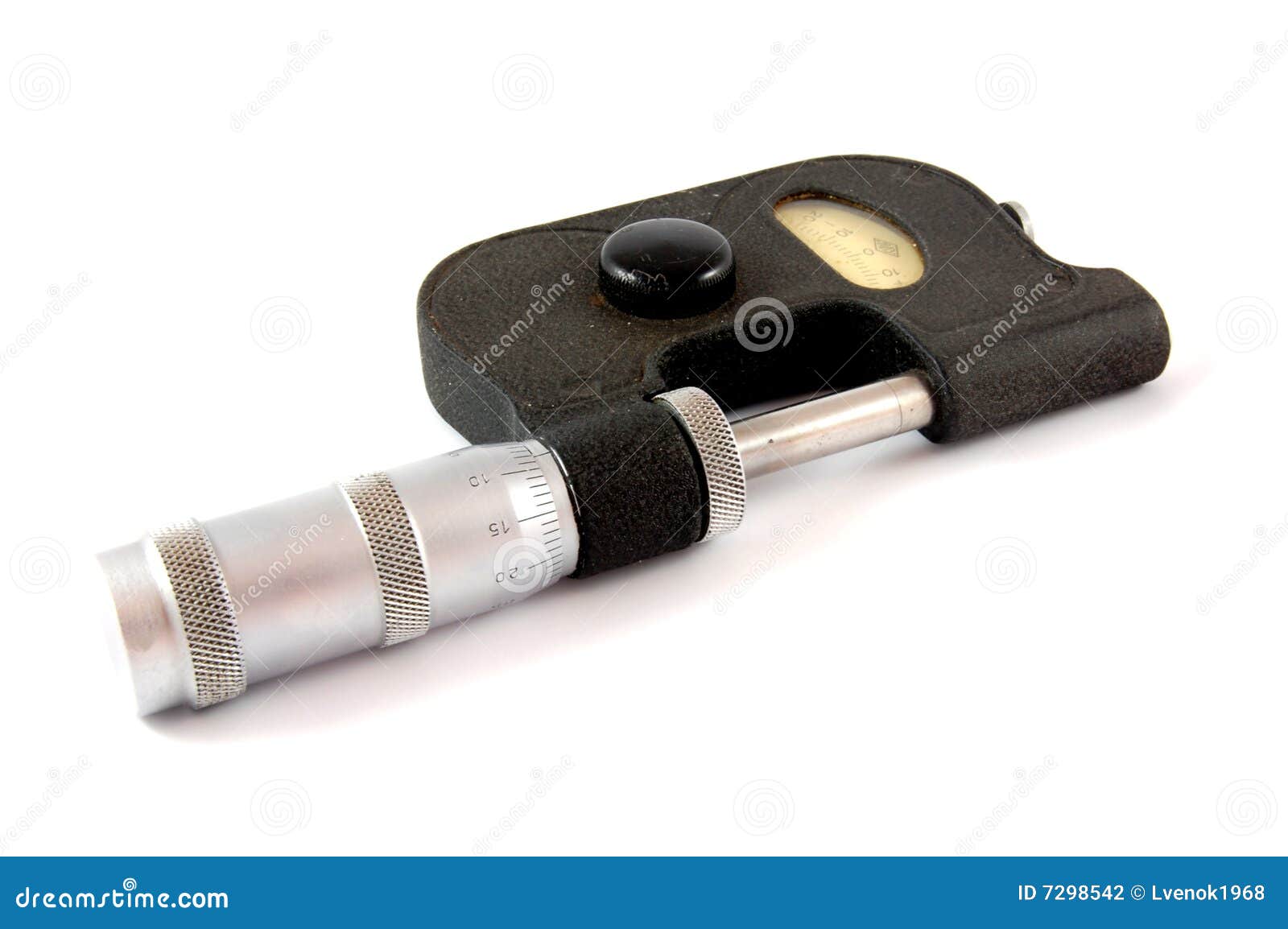Old Micrometer stock photo. Image of chrome, close, tool - 7298542