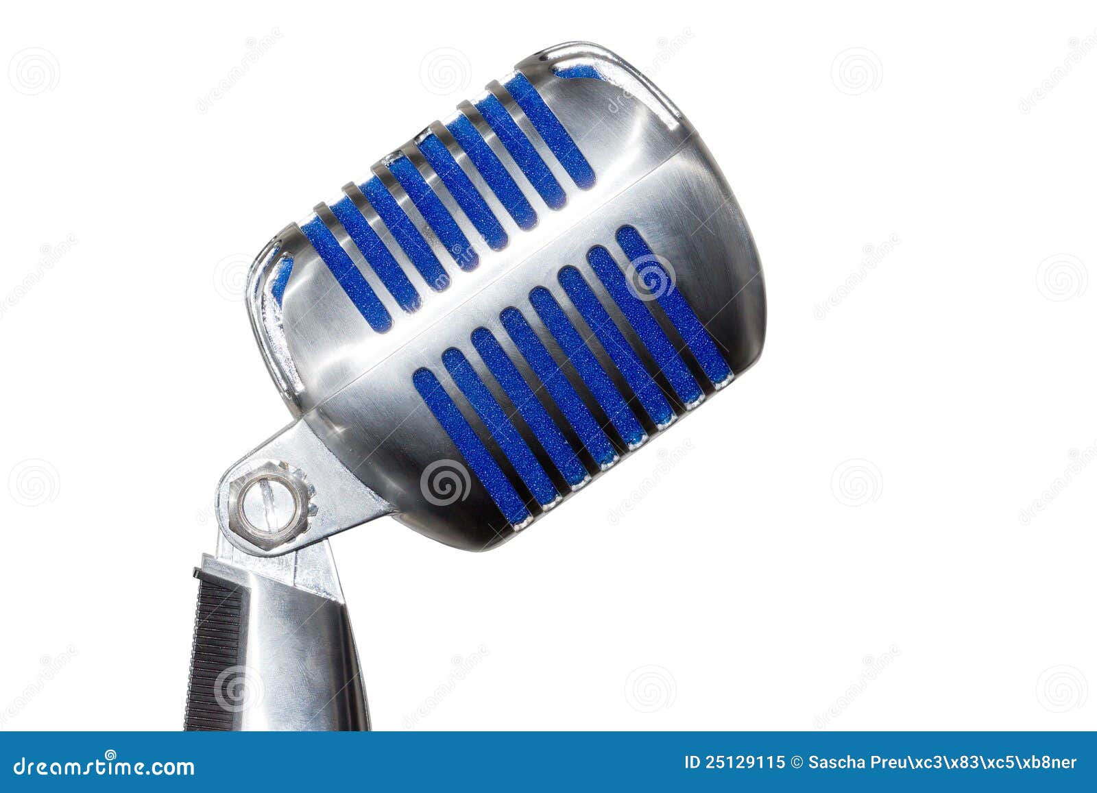Old microphone stock image. Image of white, talking, singing - 25129115