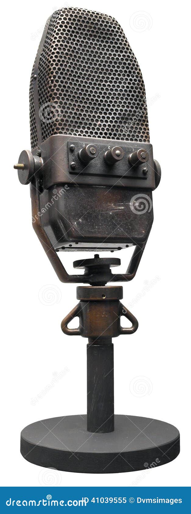 Old Microphone Isolated stock image. Image of retro, ribbon - 41039555