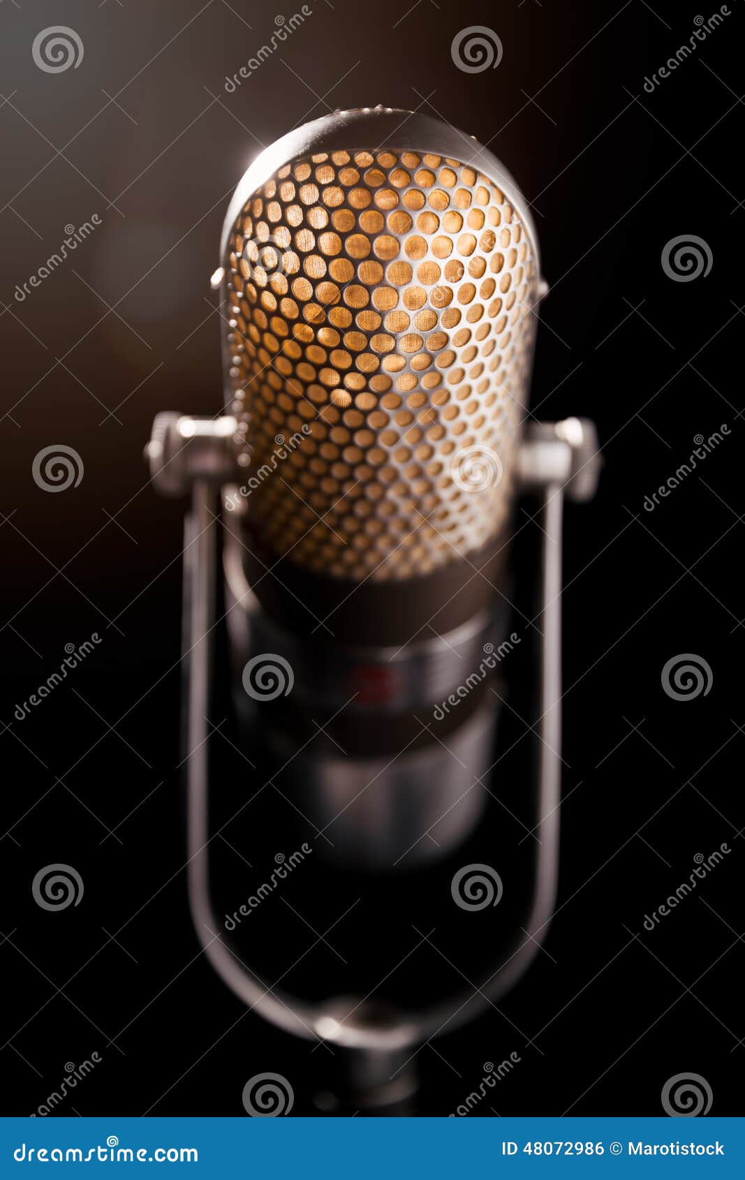 Old microphone stock photo. Image of broadcast, theater - 48072986