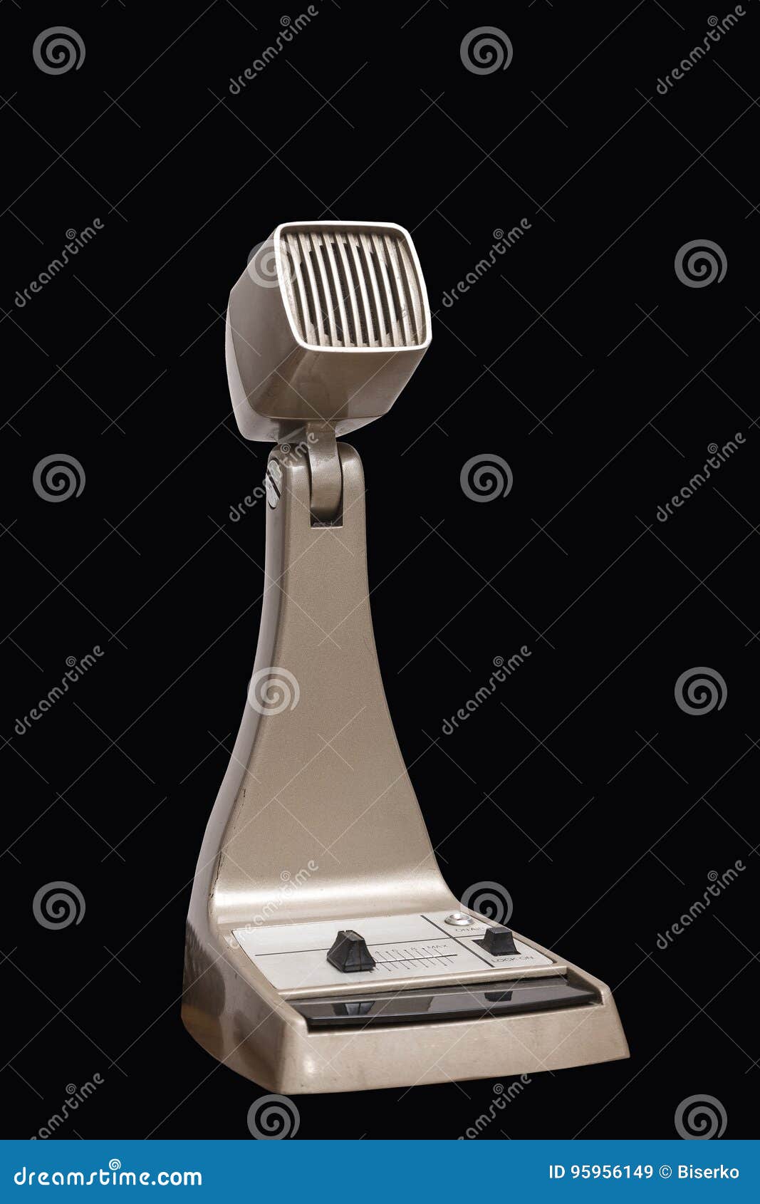 Old microphone stock image. Image of professional, instrument - 95956149
