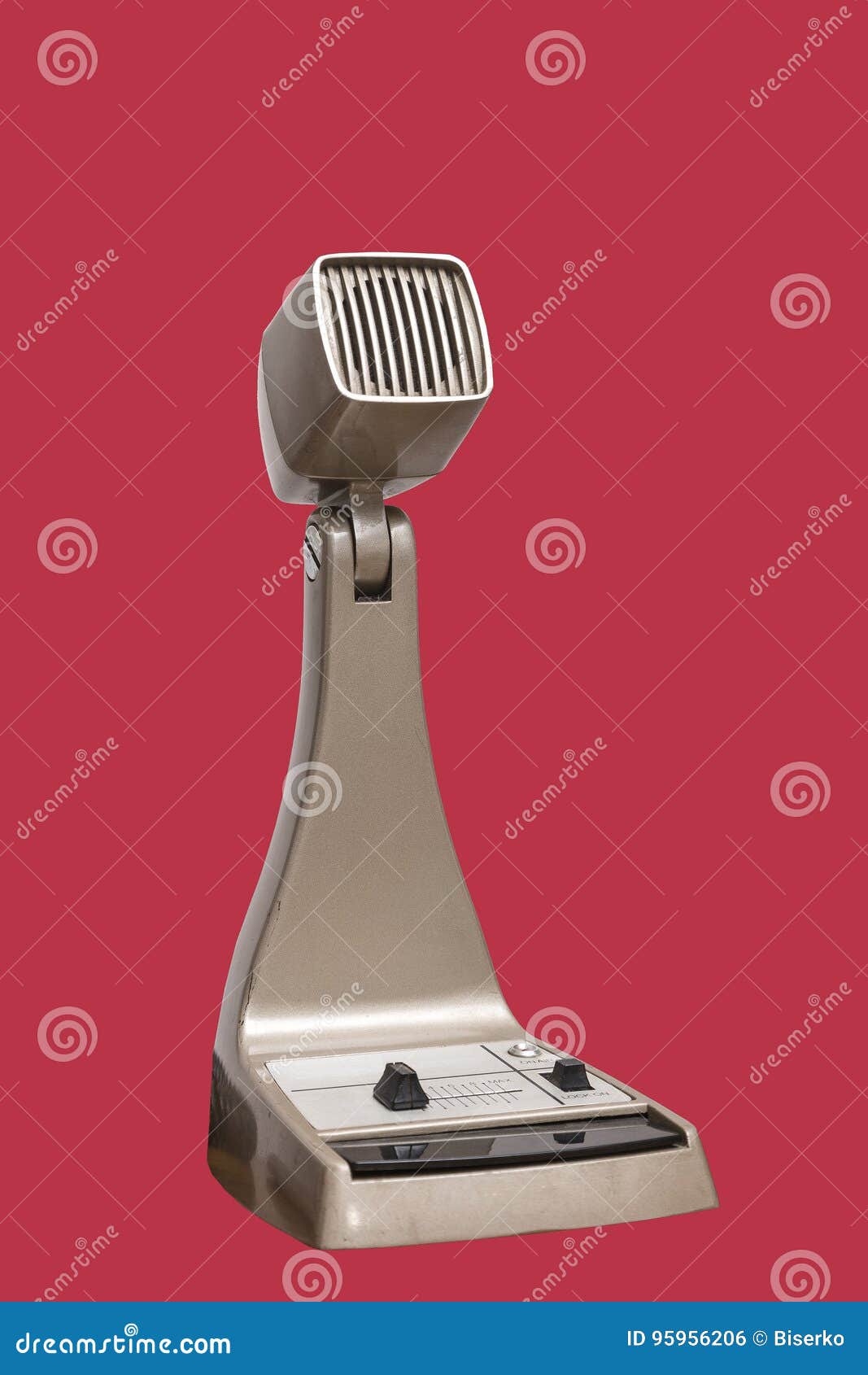Old microphone stock photo. Image of retro, perform, rock - 95956206