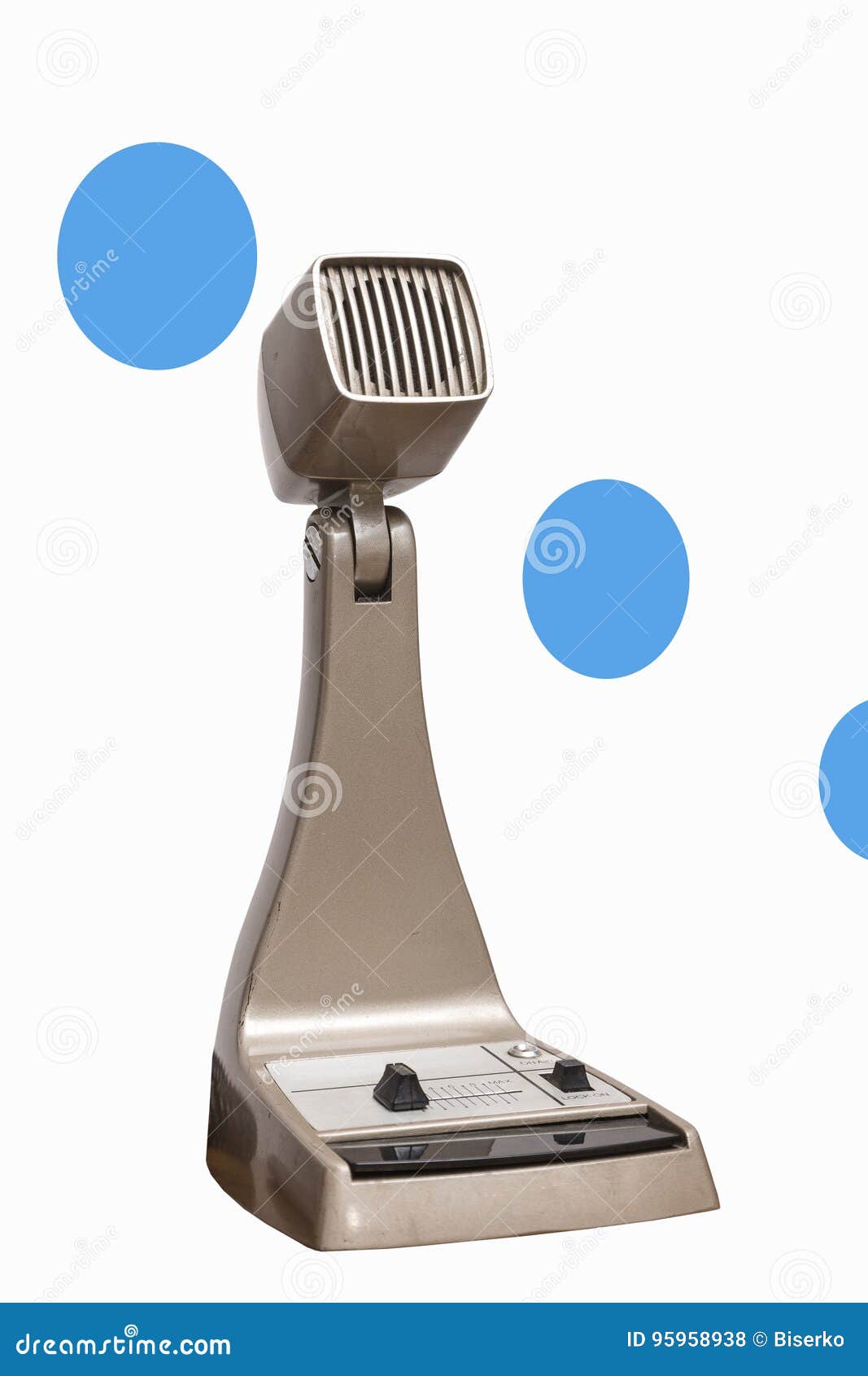 Old microphone stock photo. Image of perform, antique - 95958938