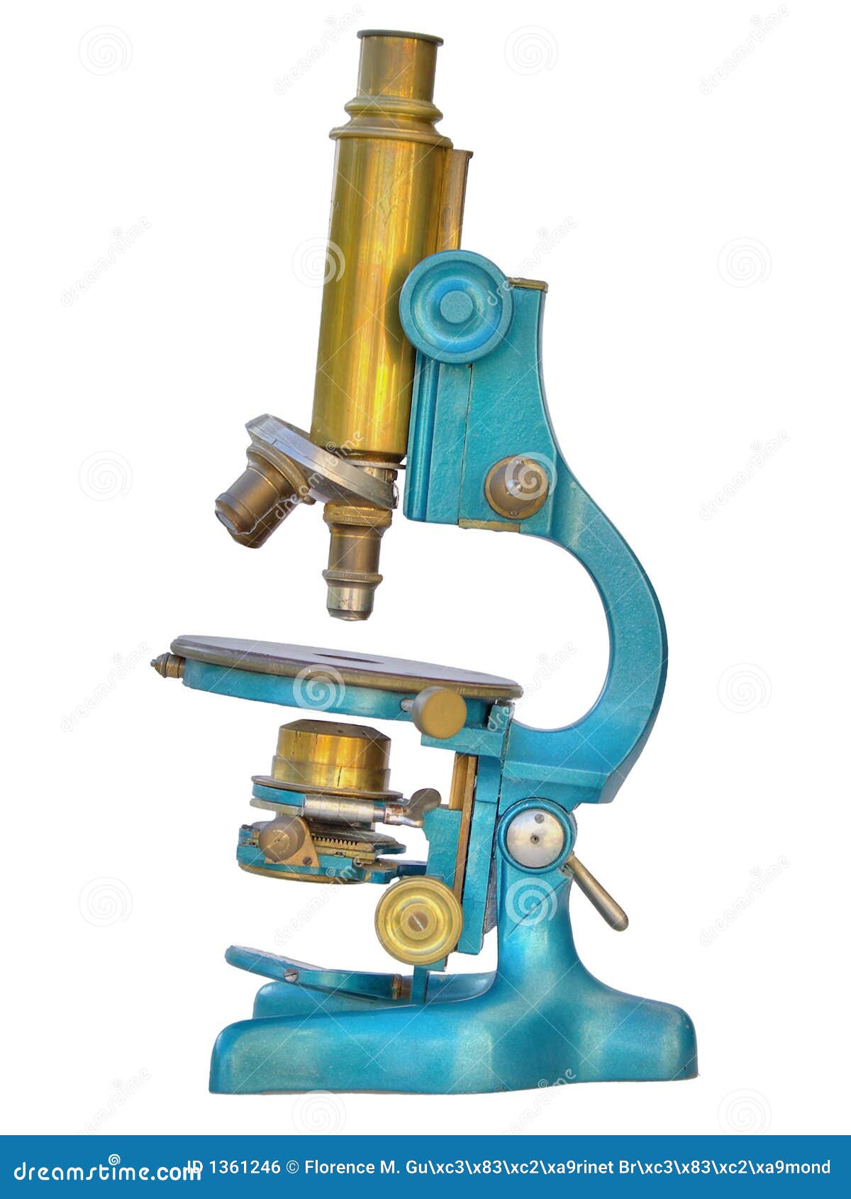 Old microscope stock photo. Image of germs, slide, medicine - 1361246