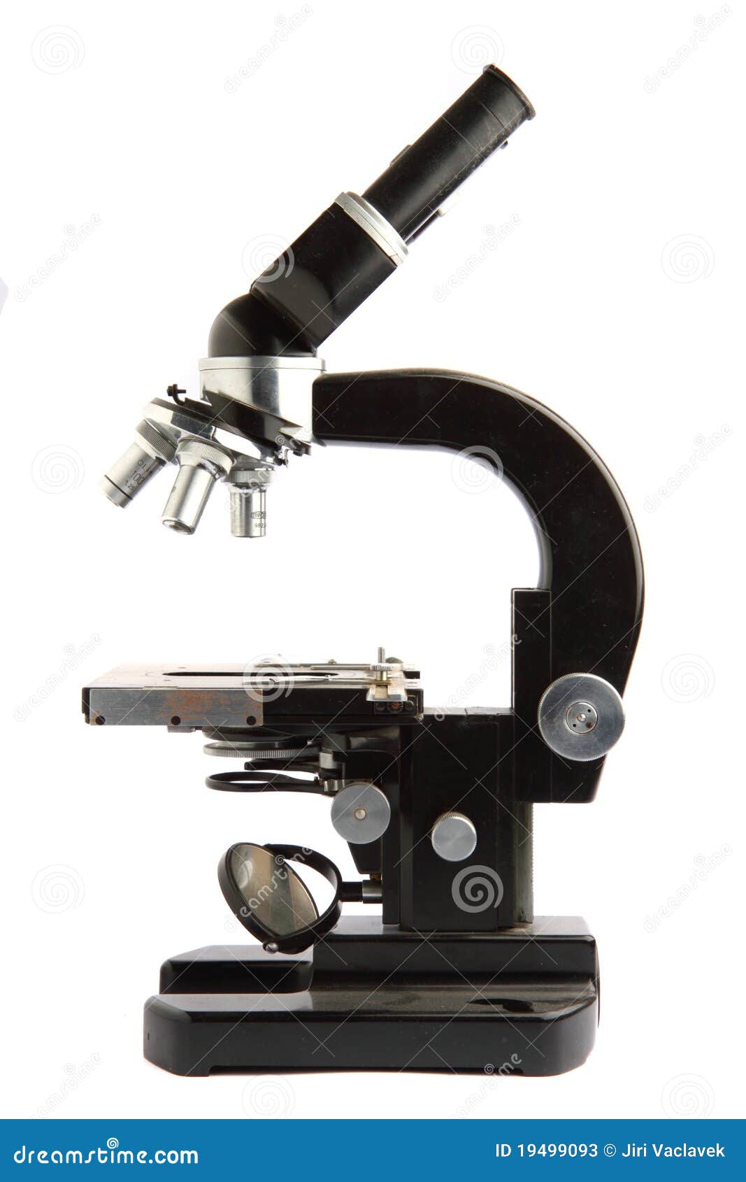 Old microscope stock image. Image of macro, education - 19499093