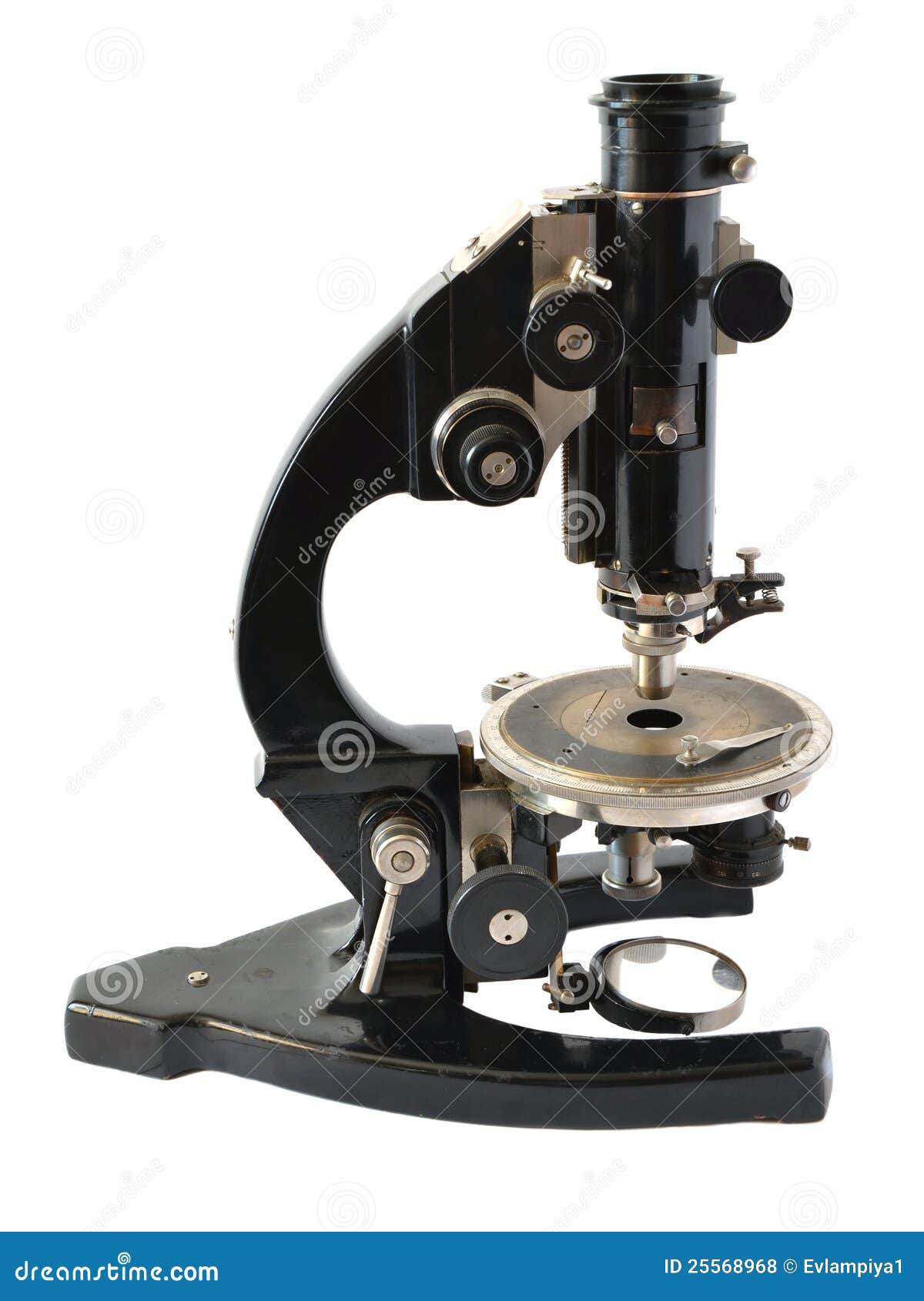 Old microscope stock photo. Image of exercise, medicine - 25568968