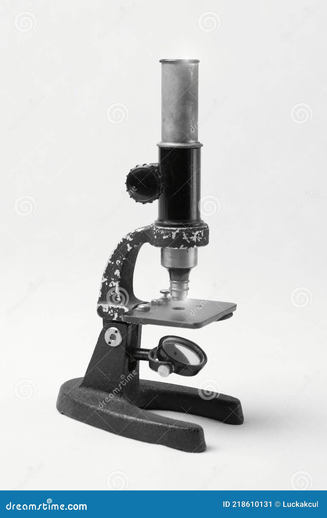 Old Microscope for Inspection and Analysis of Defects. Stock Image ...