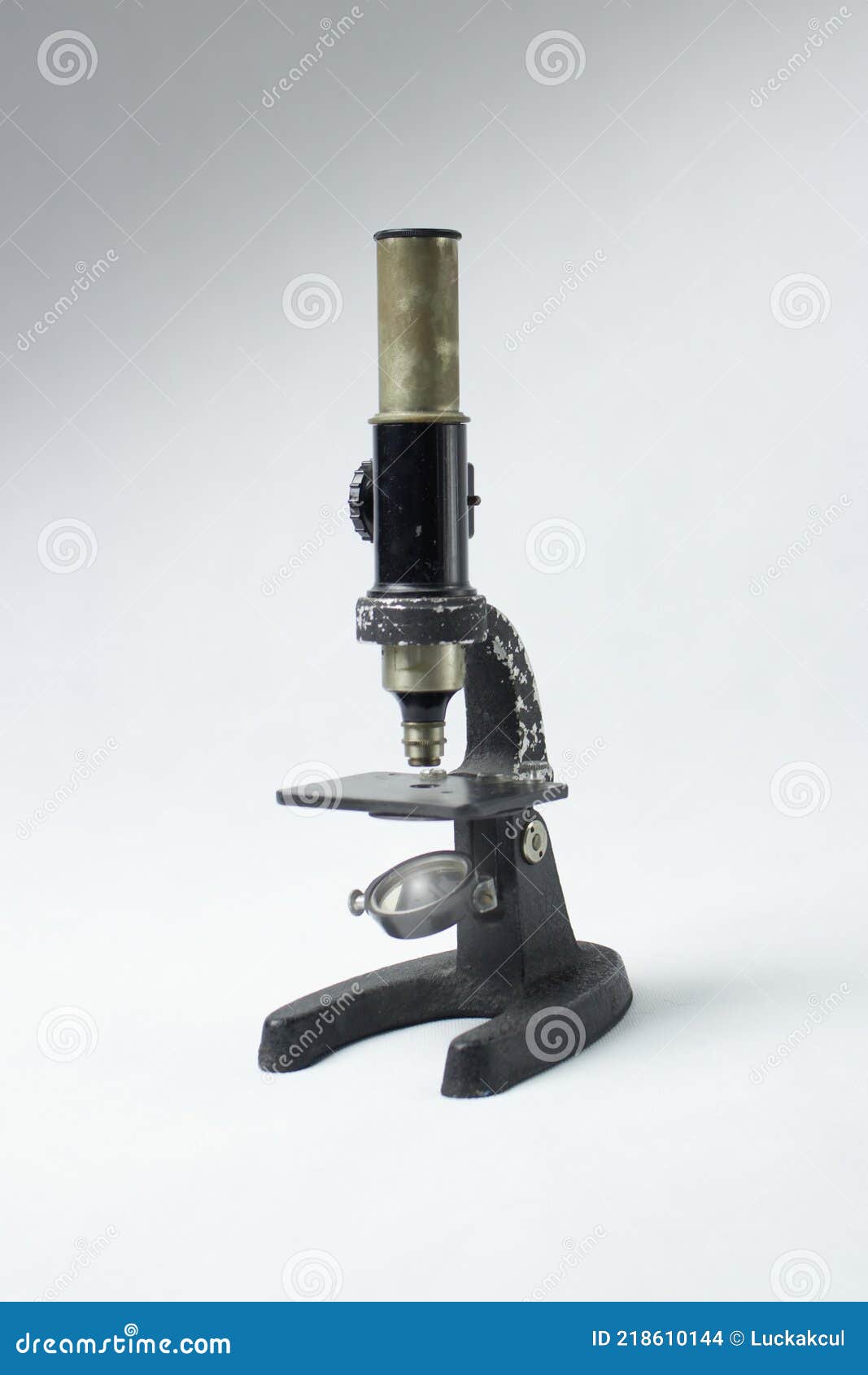 Old Microscope for Inspection and Analysis of Defects. Stock Photo ...