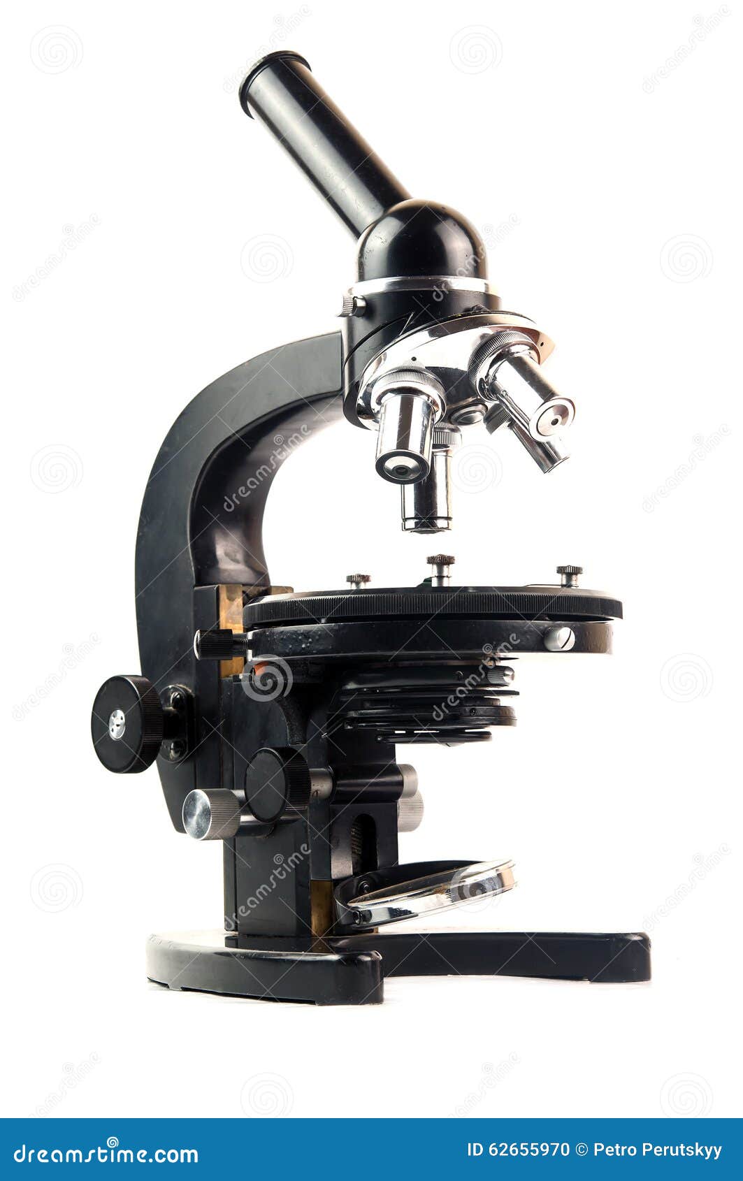 Old microscope stock photo. Image of microbiology, equipment - 62655970