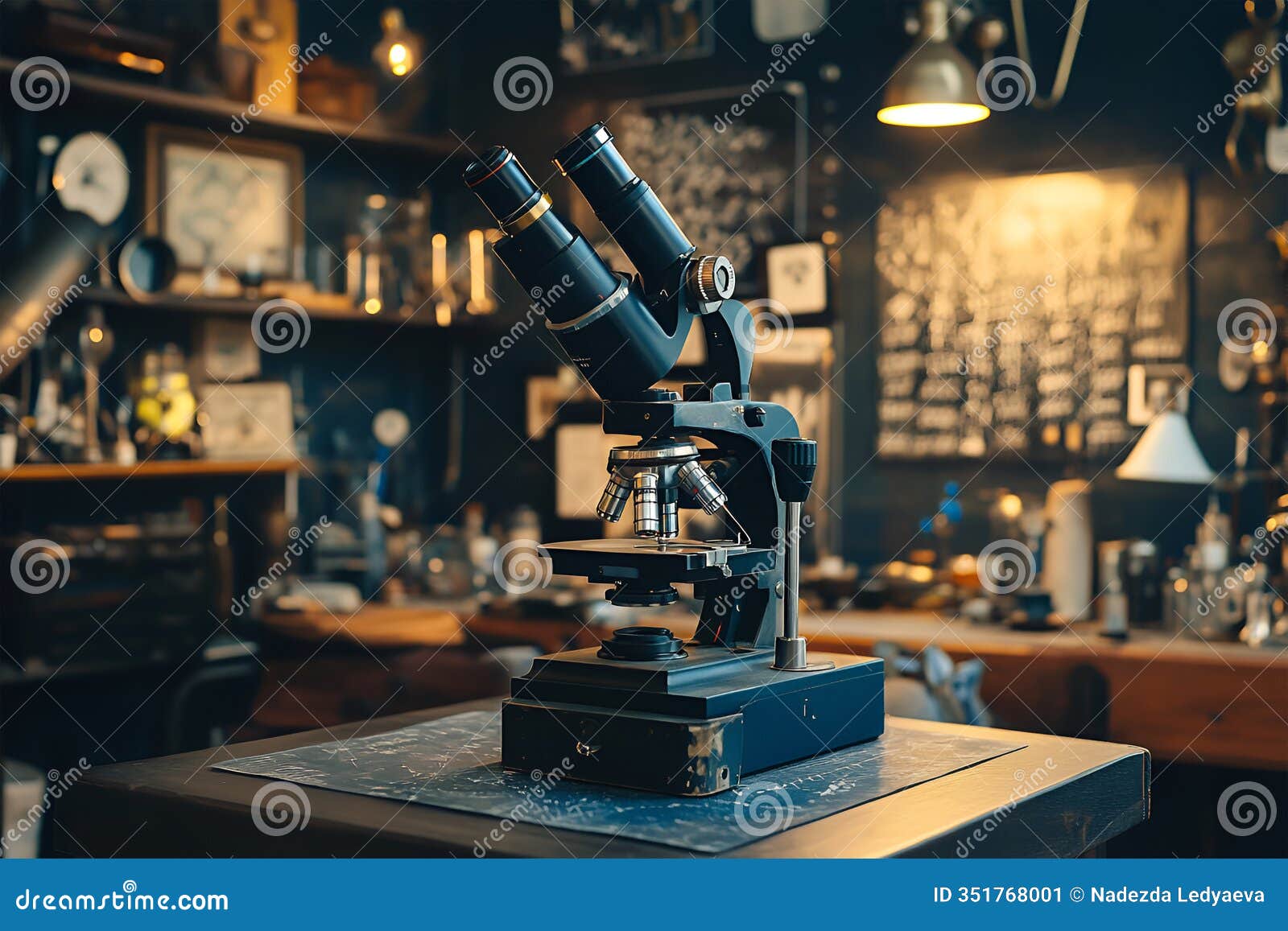 The Old Microscope Was Used at the Doctor S Workplace Many Years Ago ...