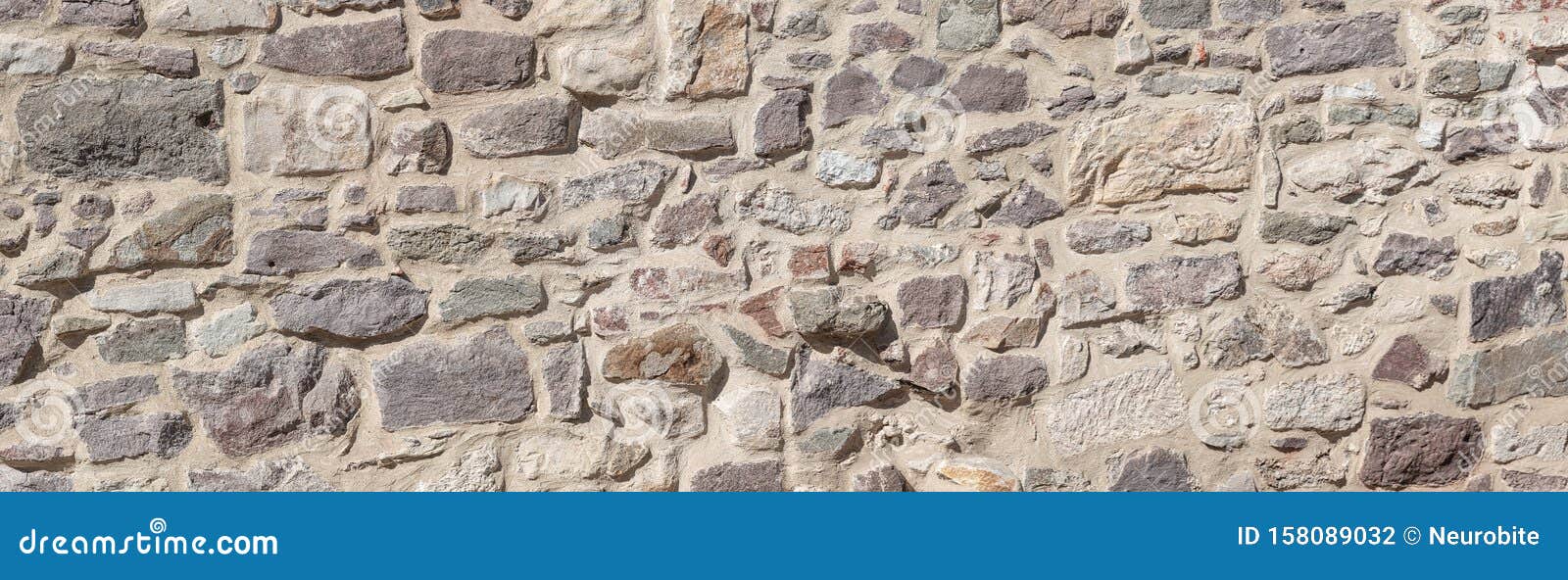 Old Middle Age Fortress Wall with Pattern of Bricks and Stones in ...