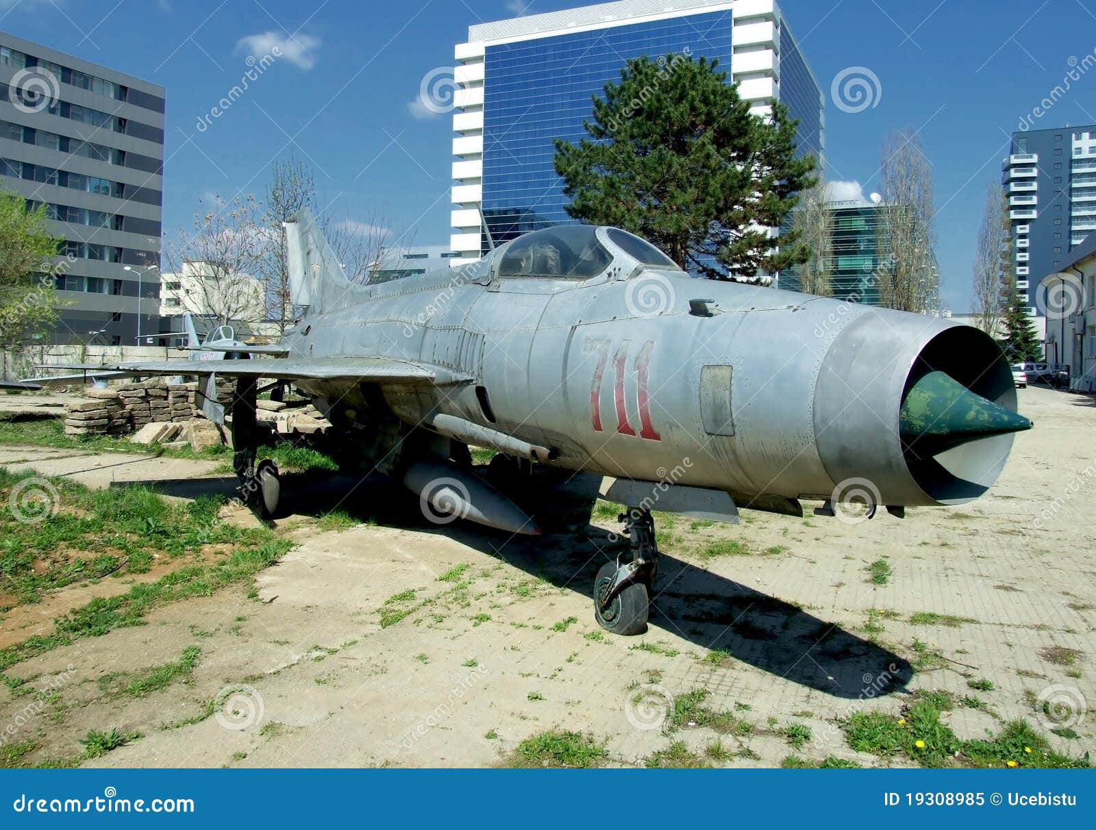 Old MIG plane editorial image. Image of romania, cloud - 19308985