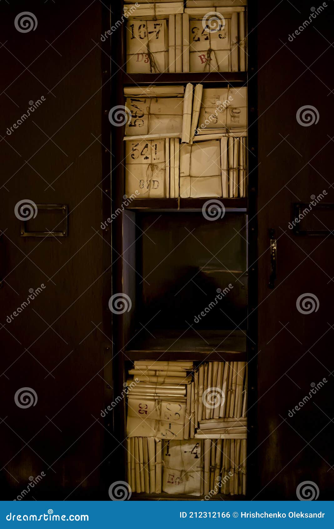 Old Military Archive. Folders with Documents Stock Photo - Image of ...