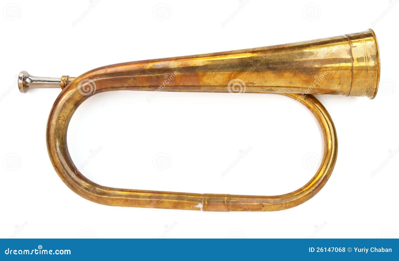 Old military brass trumpet stock photo. Image of musical - 26147068