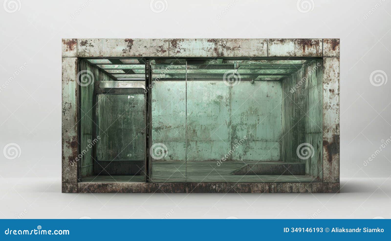 Old Military Bunker Structure Displayed with Transparency Stock ...