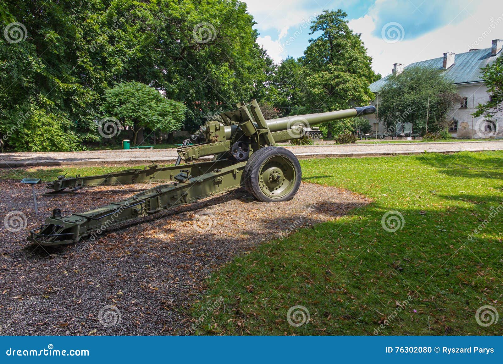 Old Military Cannon in Front of the Museum in Dukla Editorial Image ...