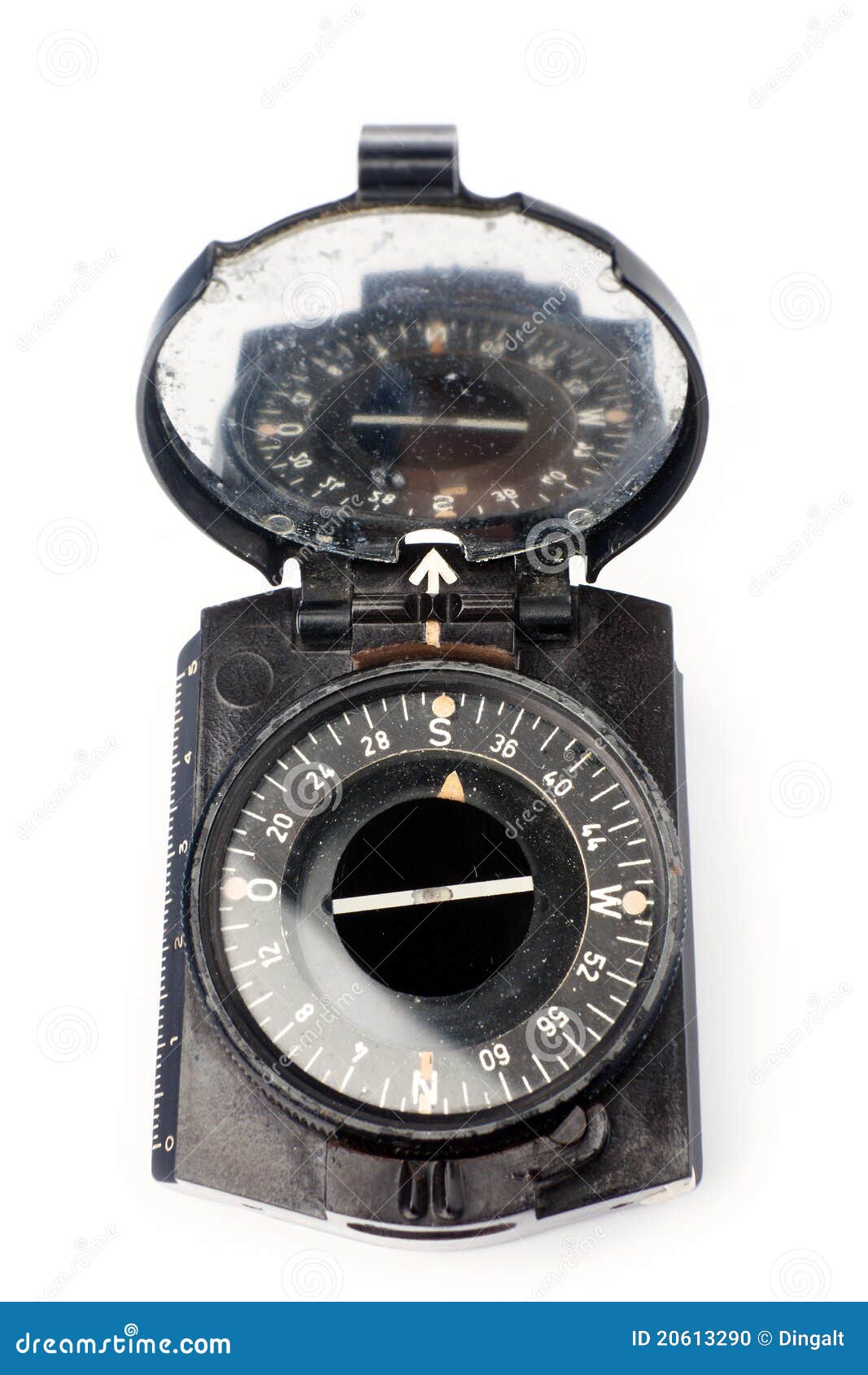 Old military compass stock photo. Image of journey, background - 20613290