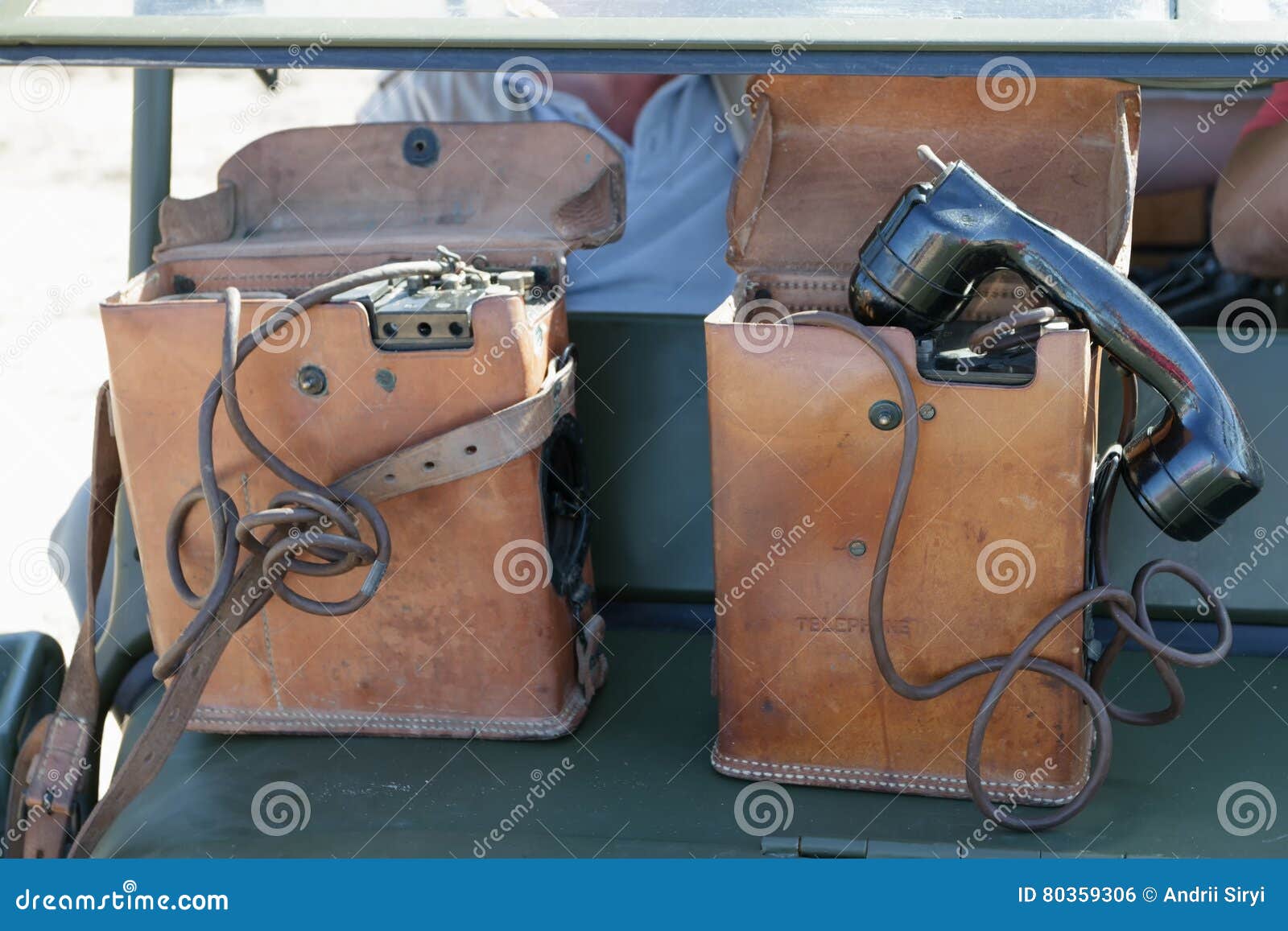 Old Military Field Telephone. Stock Photo - Image of phone, knob: 80359306