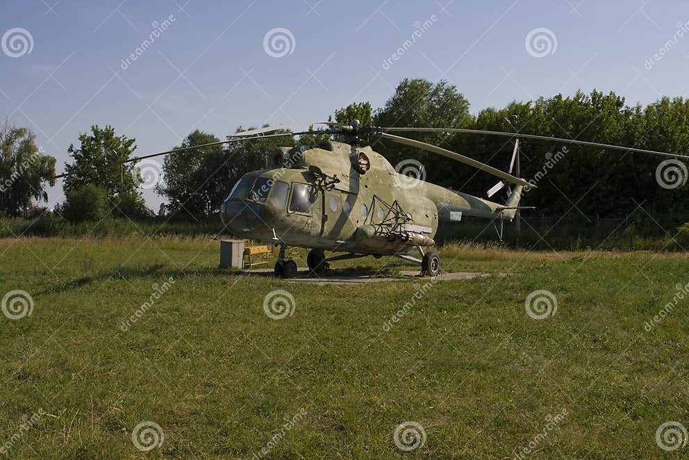 Old military helicopter stock photo. Image of aircraft - 12318382