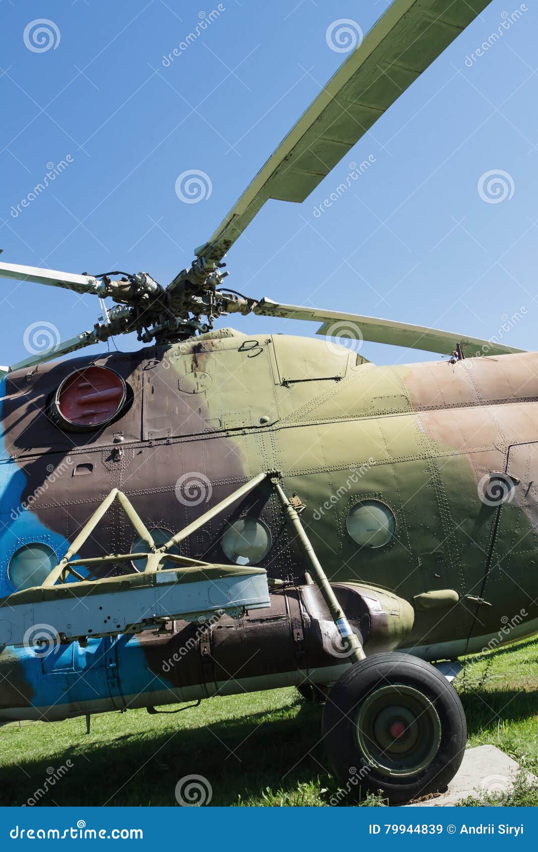 Old Military Helicopter, Blade Chassis. Royalty-Free Stock Photography ...