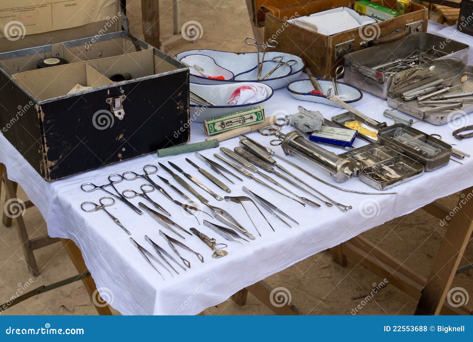 Old Military Medical Instruments Editorial Stock Photo - Image of ...