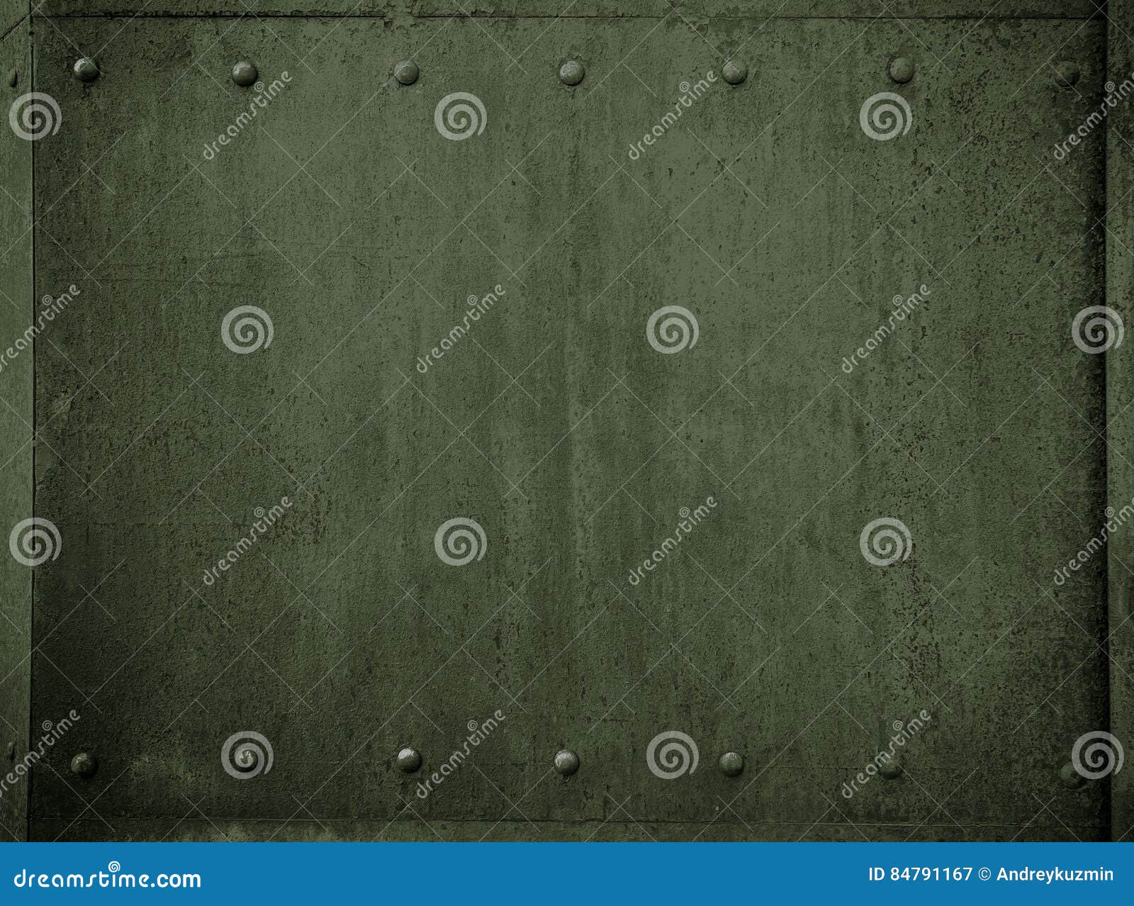 Old Military Metal Green Armor Background with Rivets Stock Image ...