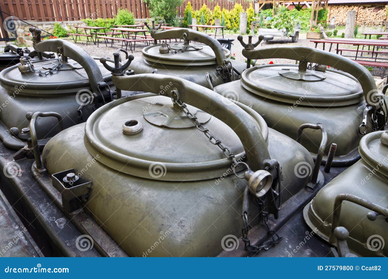 Old Military Mobile Kitchen Stock Photo - Image of kettle, party: 27579800