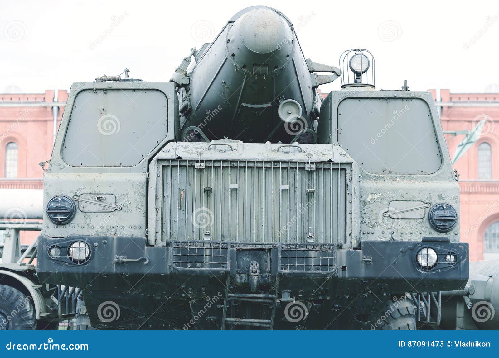 Old Military Mobile Rocket Launcher. Stock Image - Image of turret ...