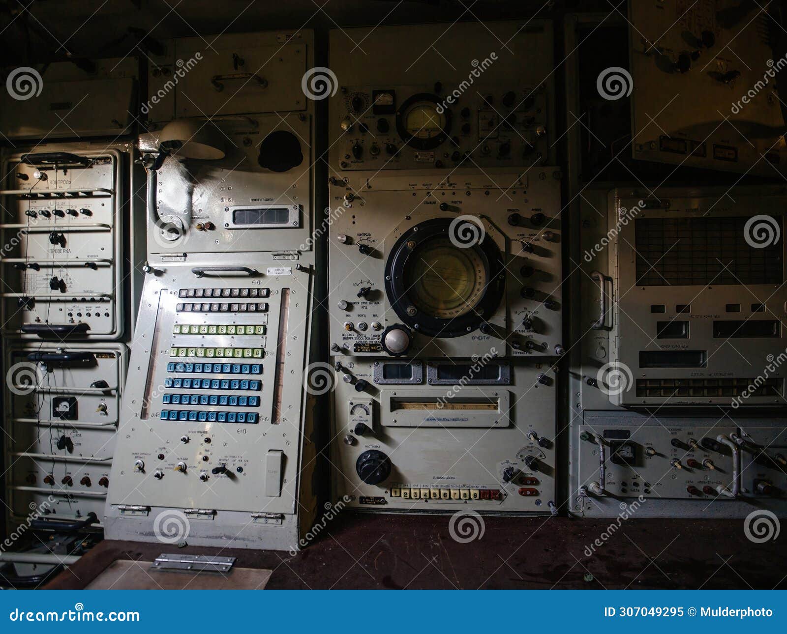 Old Military Radio Communication Equipment Stock Image - Image of tuner ...