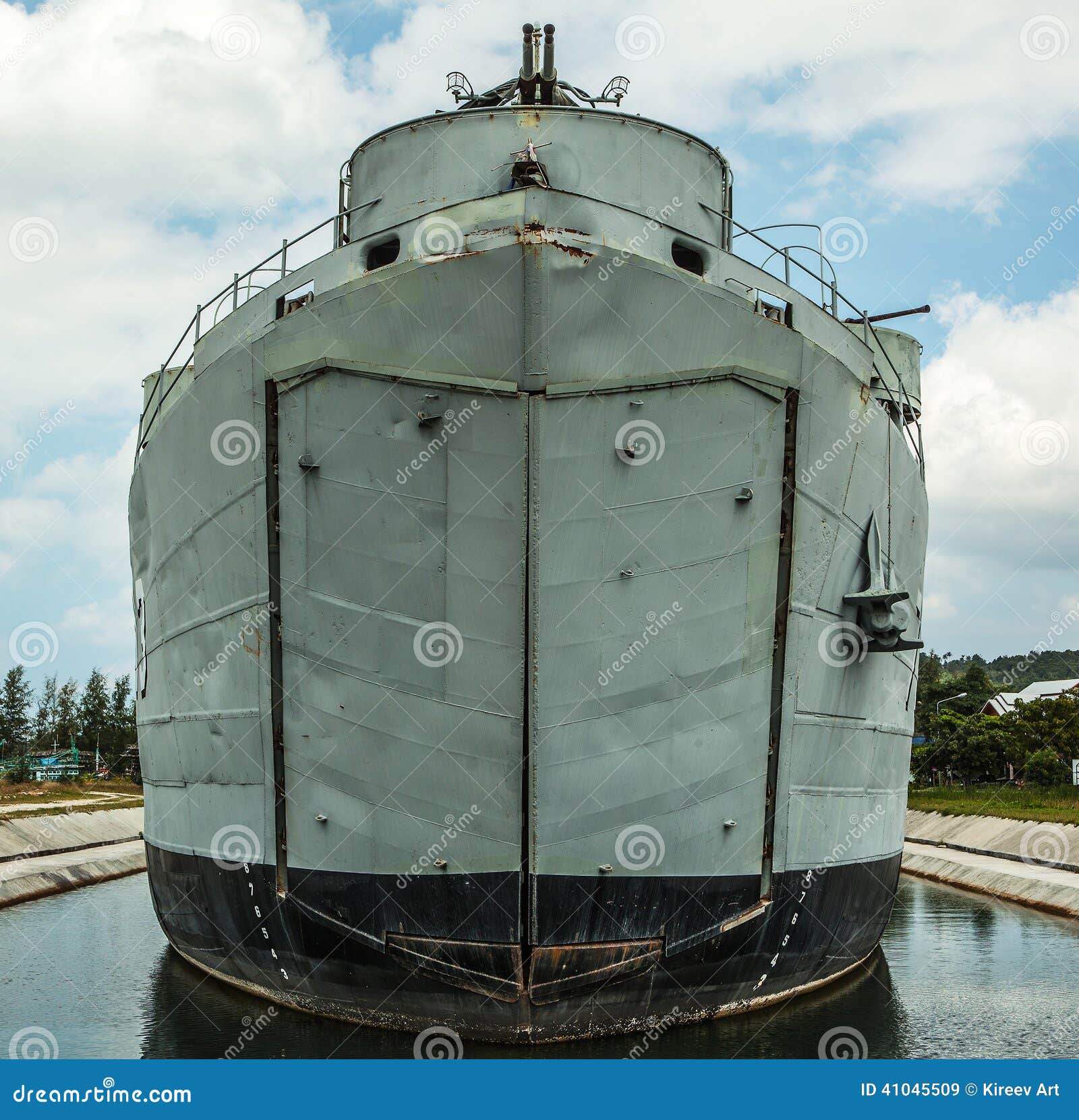 Old military ship. stock image. Image of warship, steel - 41045509