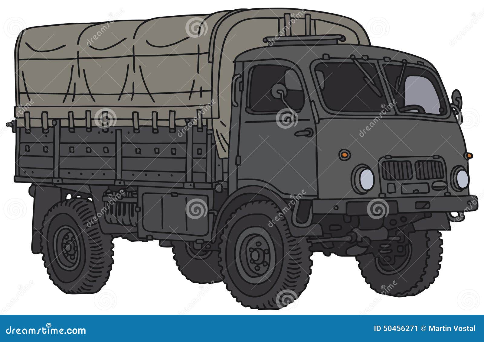 Military Truck M142 HIMARS In Realistic Style. Tactical Vehicle Stock ...