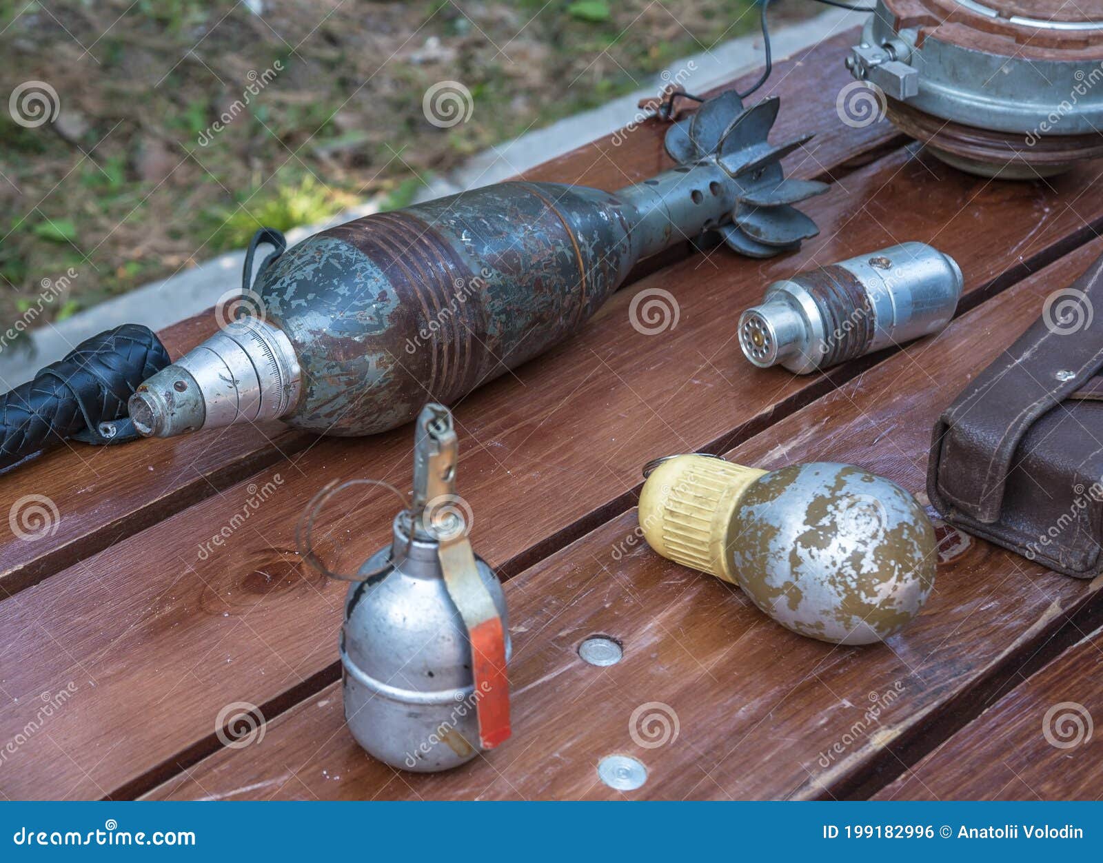 Old Military Weapons on Display.green Editorial Photo - Image of ...