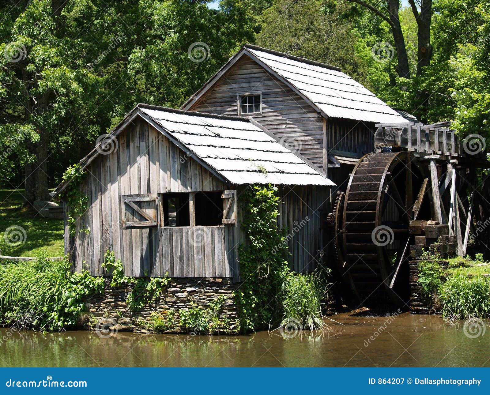 Old Mill stock image. Image of water, creek, corn, grind - 864207