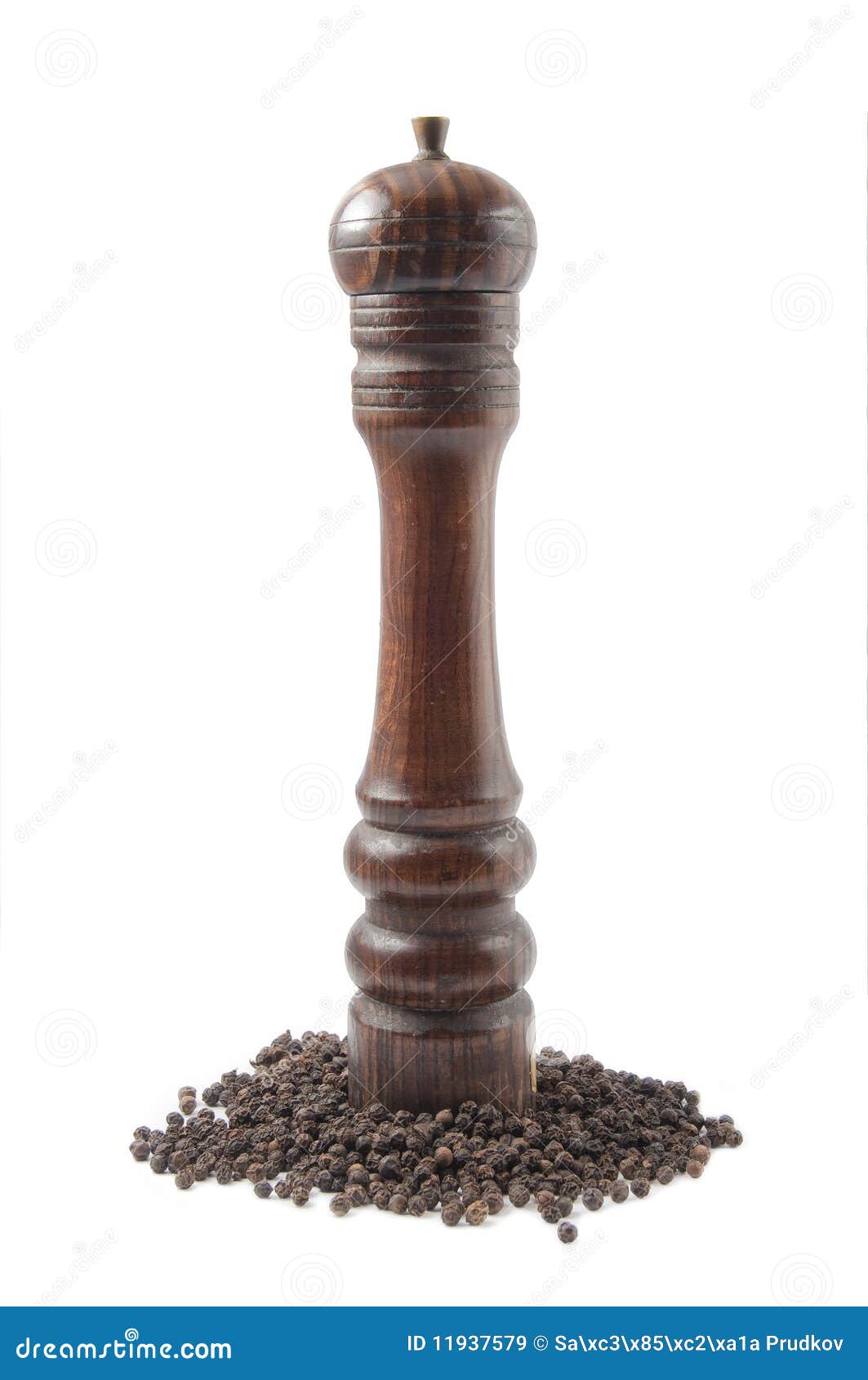 Old Mill for Grinding Pepper Stock Image - Image of white, hand: 11937579