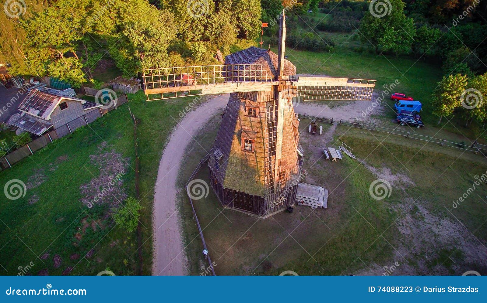 Old mill, Lithuania stock image. Image of plan, view - 74088223