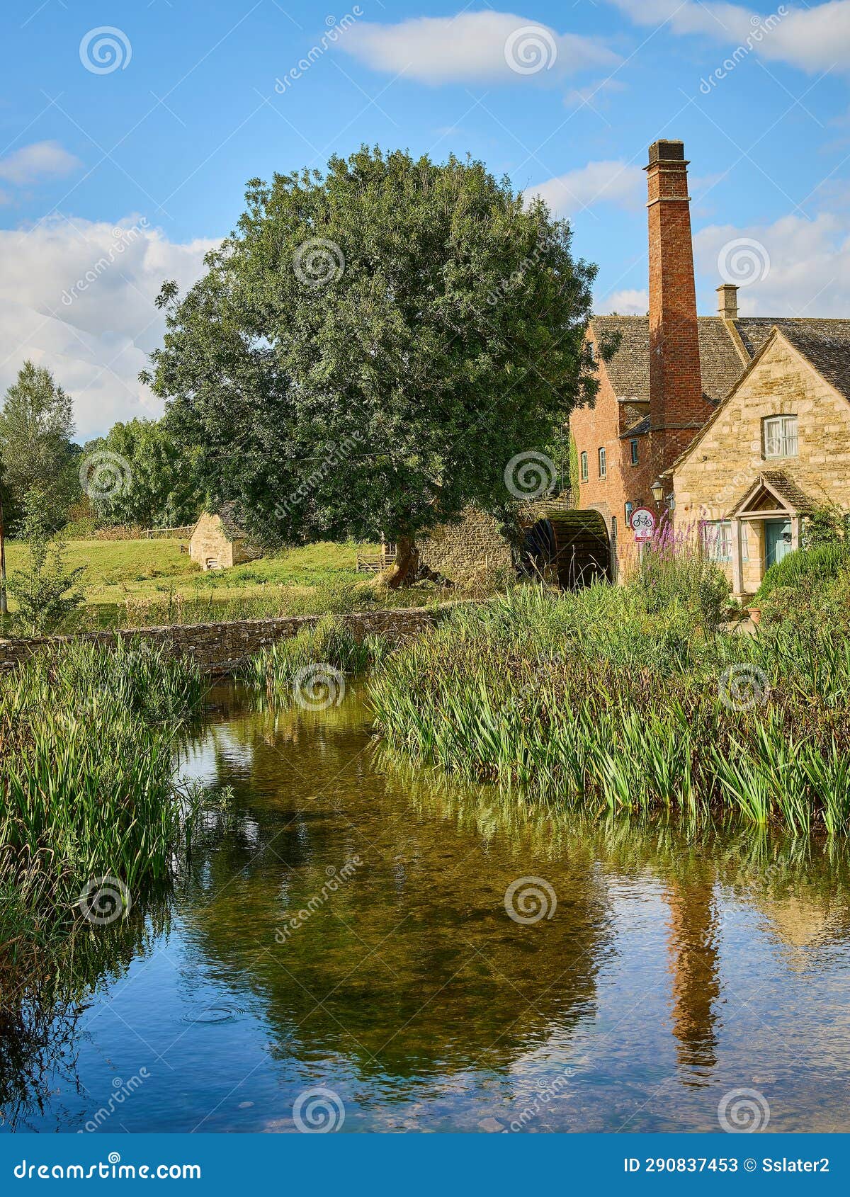 The Old Mill at Lower Slaughter Stock Image - Image of nature, lower ...
