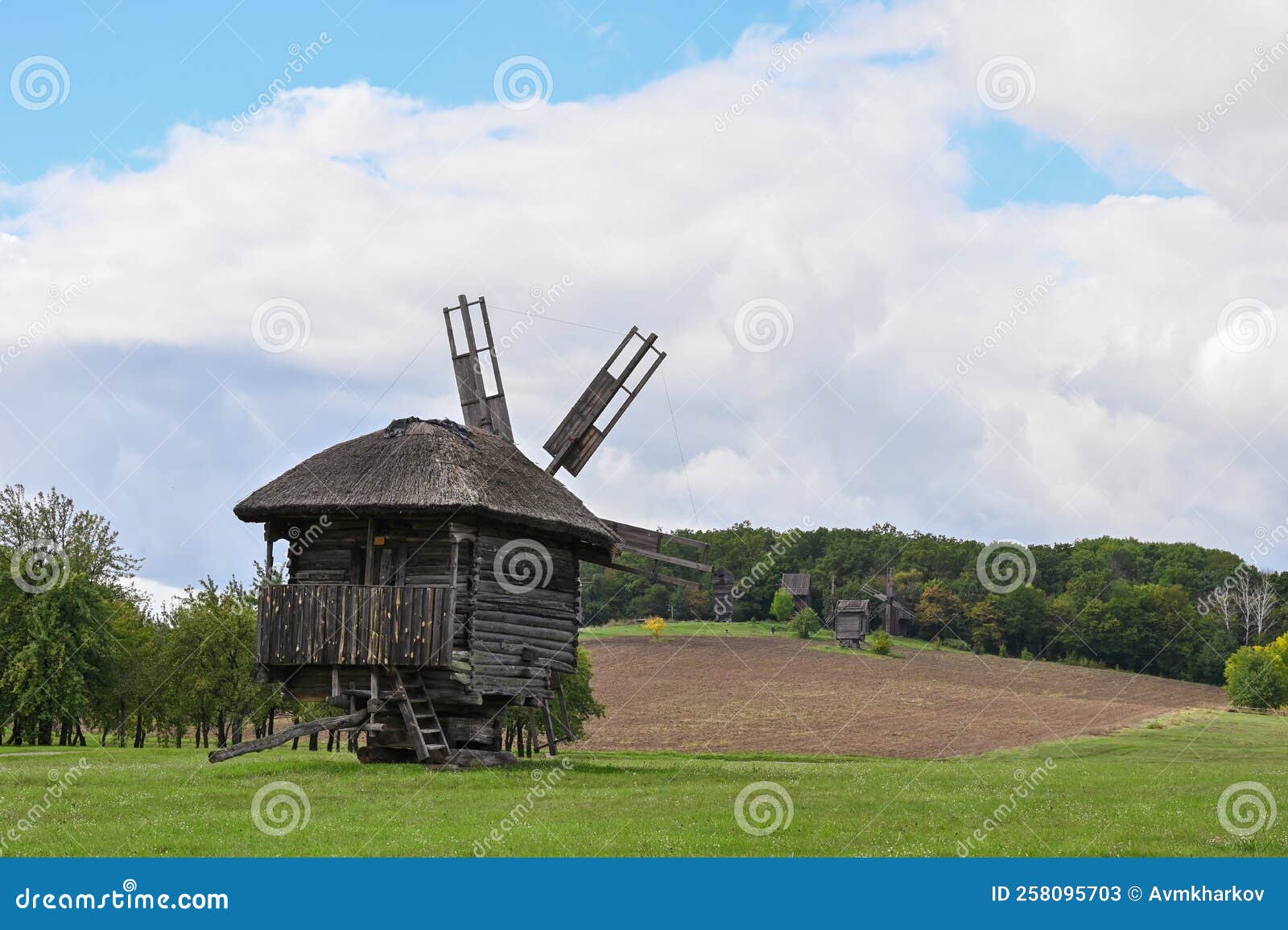 Old mill stock image. Image of ukraine, windmill, rural - 258095703
