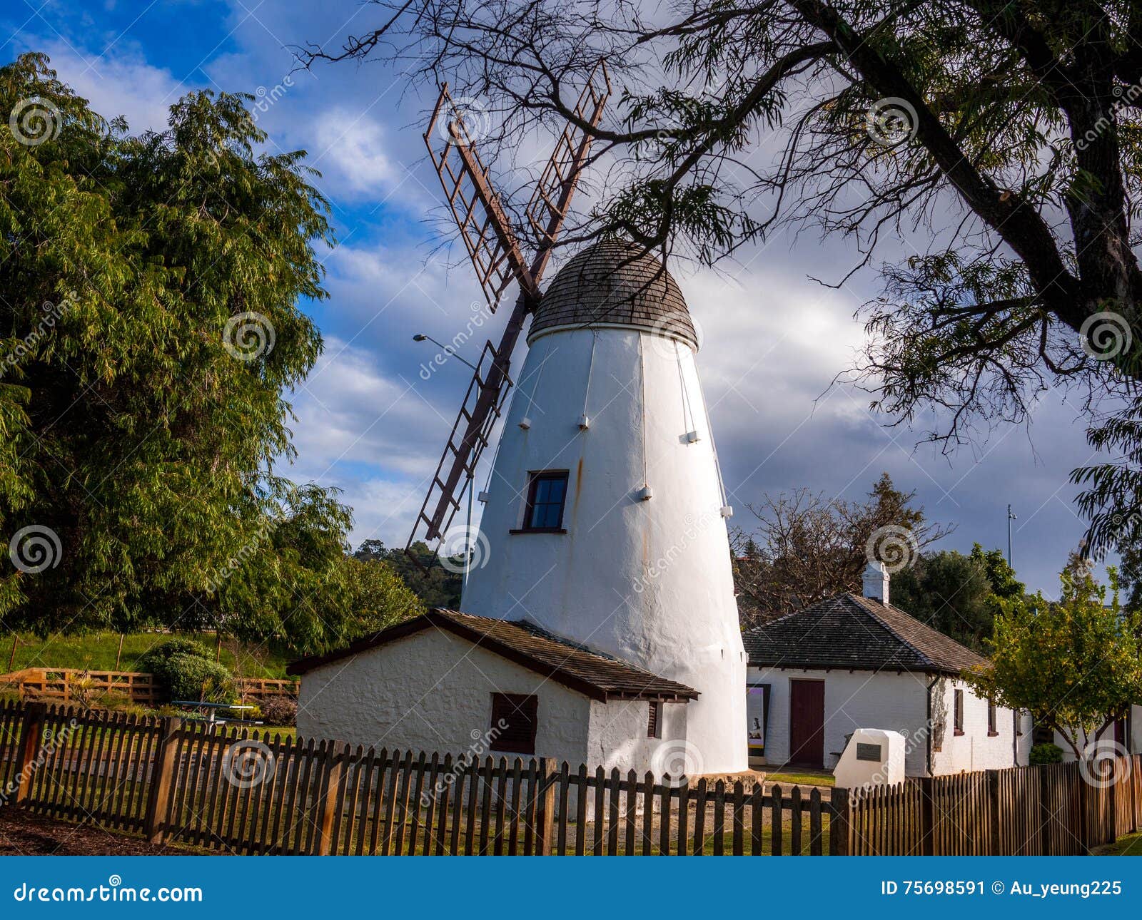 The Old Mill stock image. Image of cloudscape, landmark - 75698591
