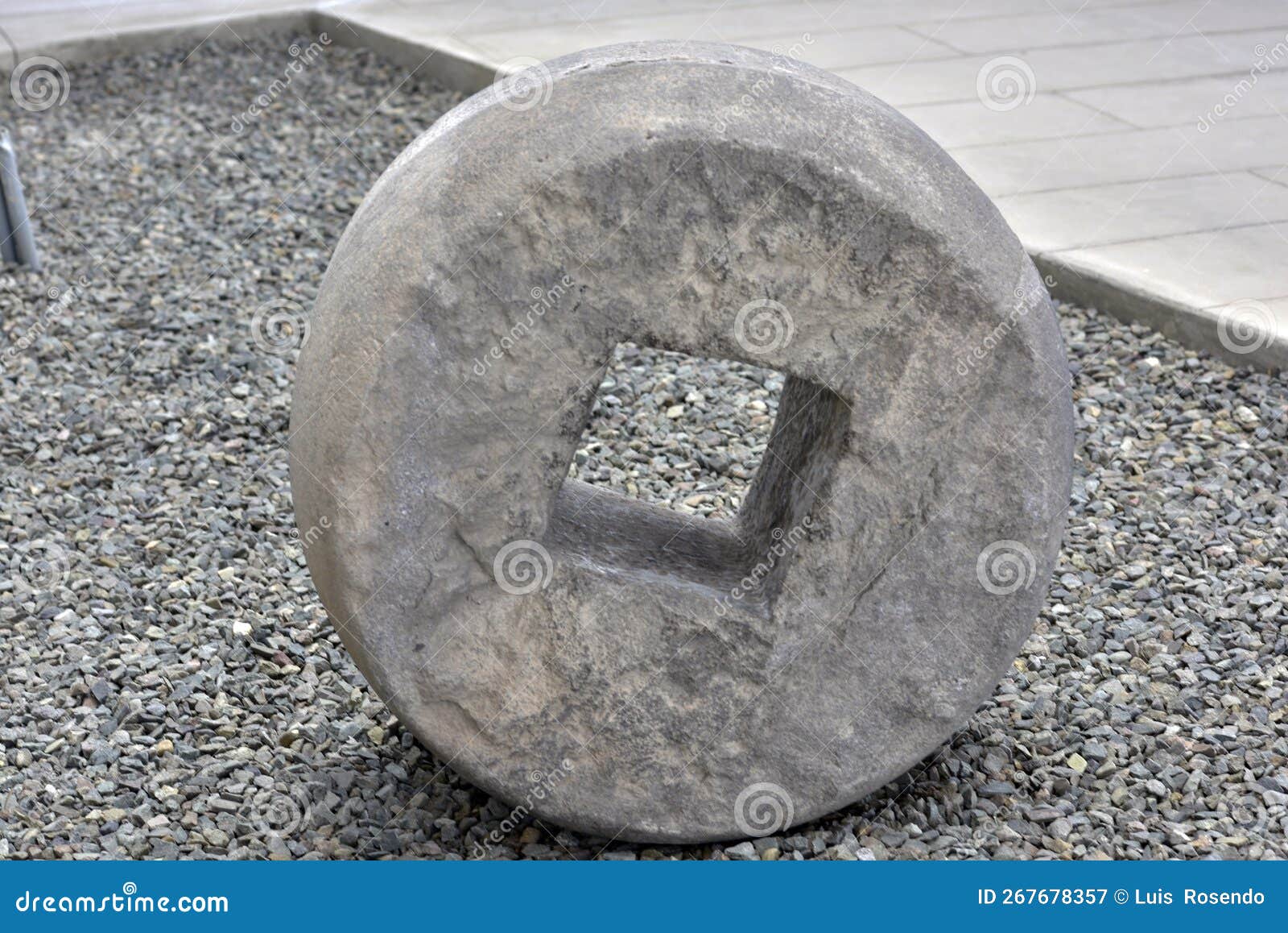 Old Mill Stone of Olive Historical Industry in Ica Stock Image - Image ...