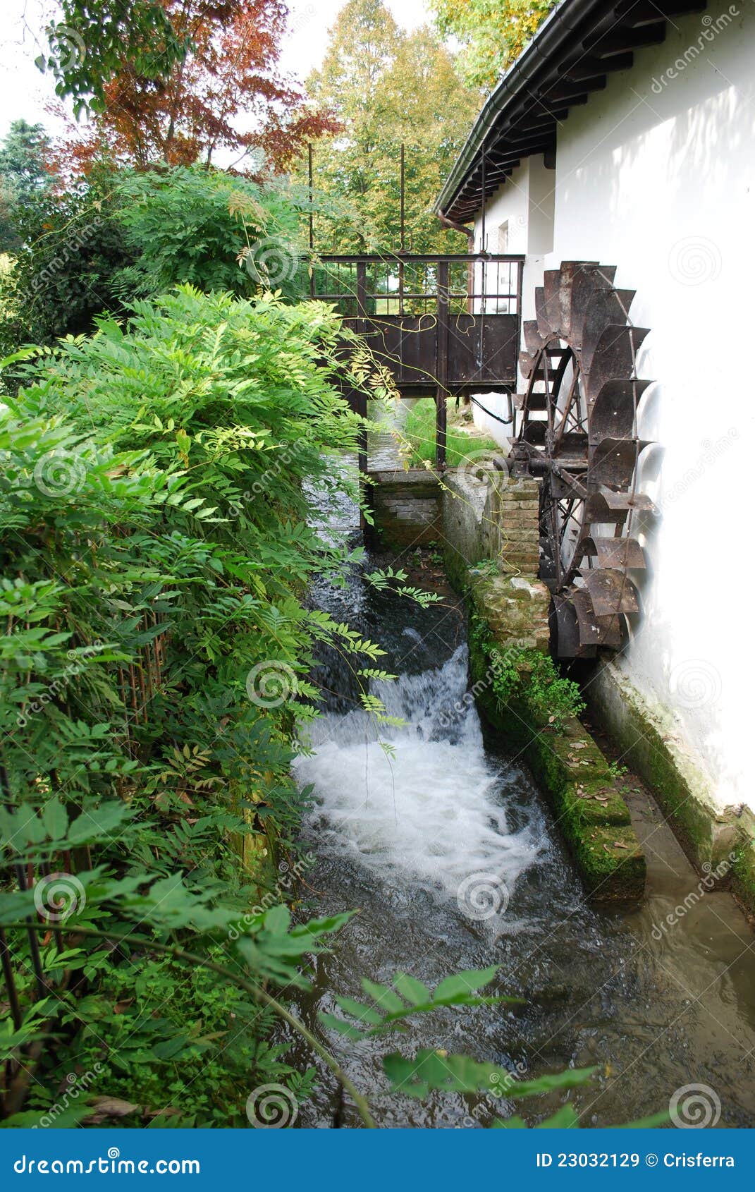 Old mill and stream stock image. Image of scene, outdoor - 23032129
