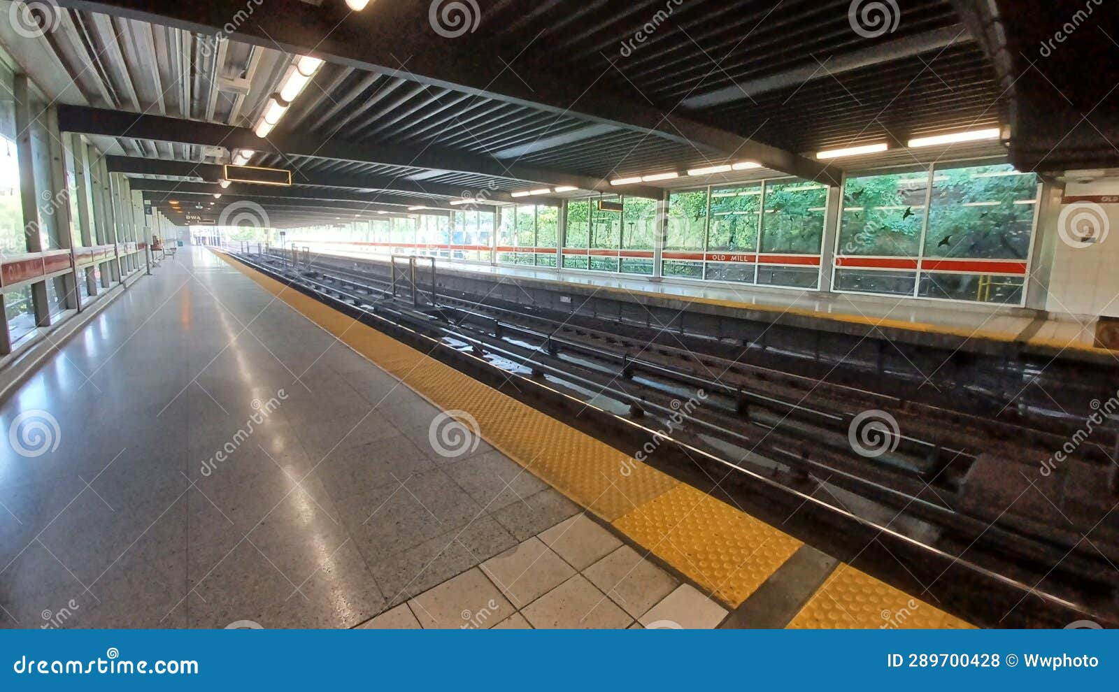 Old Mill Subway Station Interior Stock Photo - Image of commission ...
