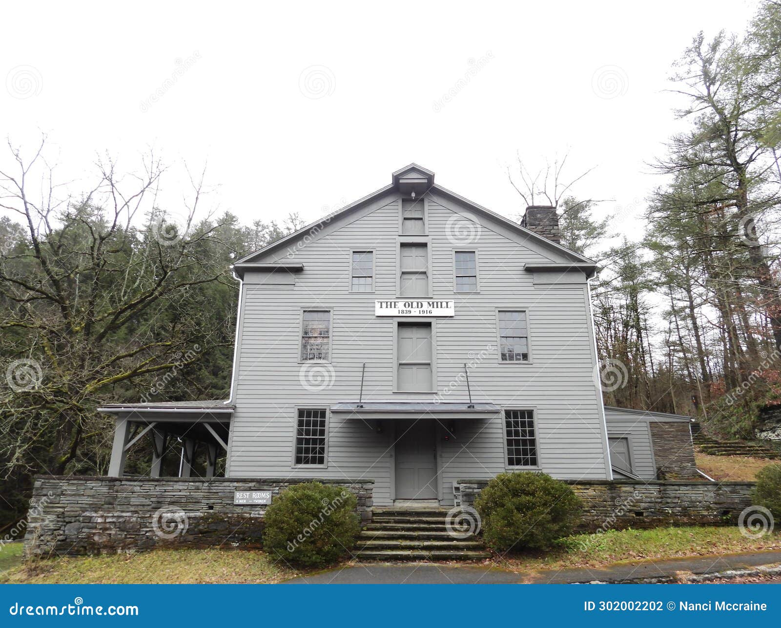 The Old Mill Treman State Park Stock Photo - Image of pools, rocks: 302002202