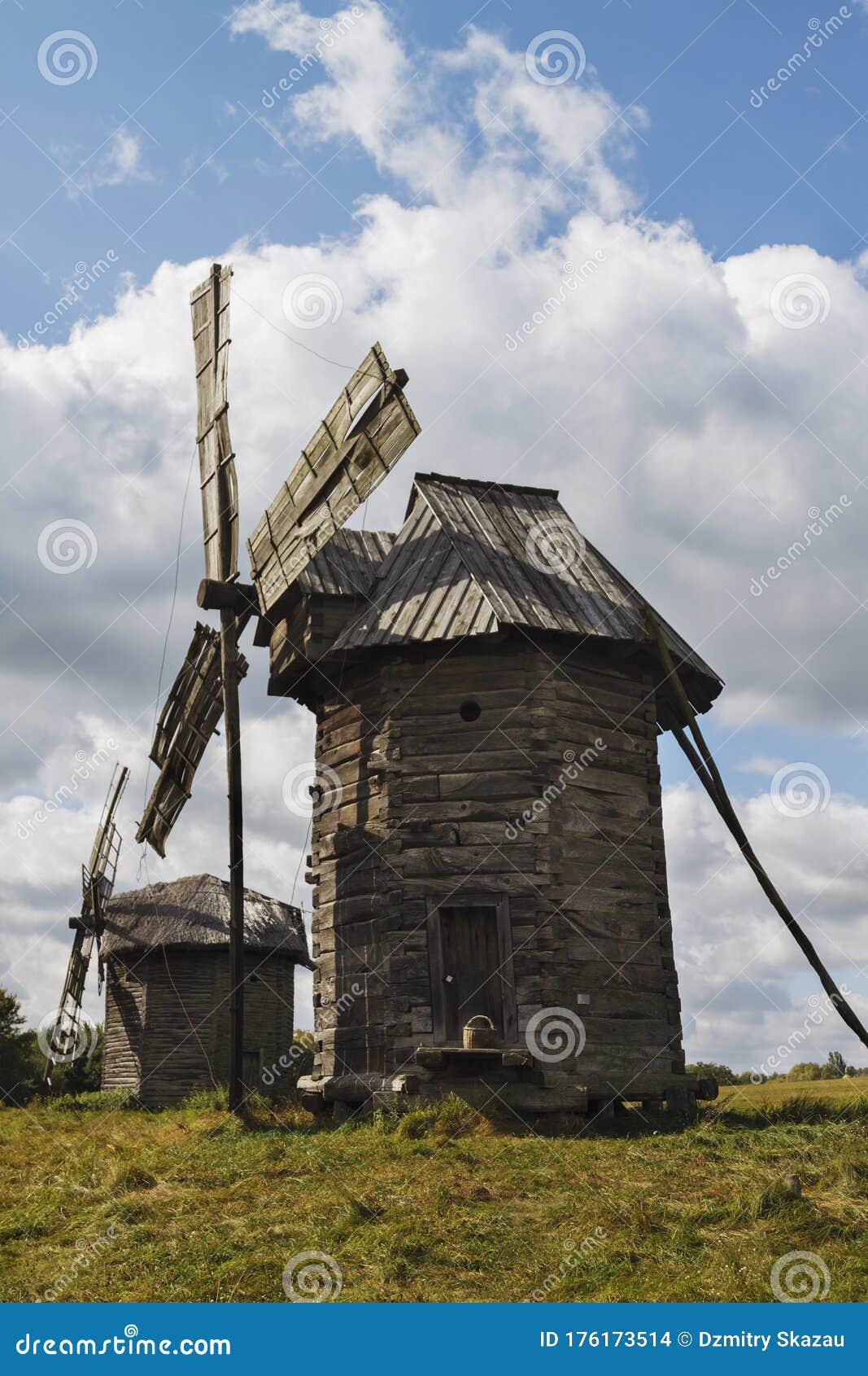 Old Windmill in Sunny Weather Stock Photo - Image of united, bright ...