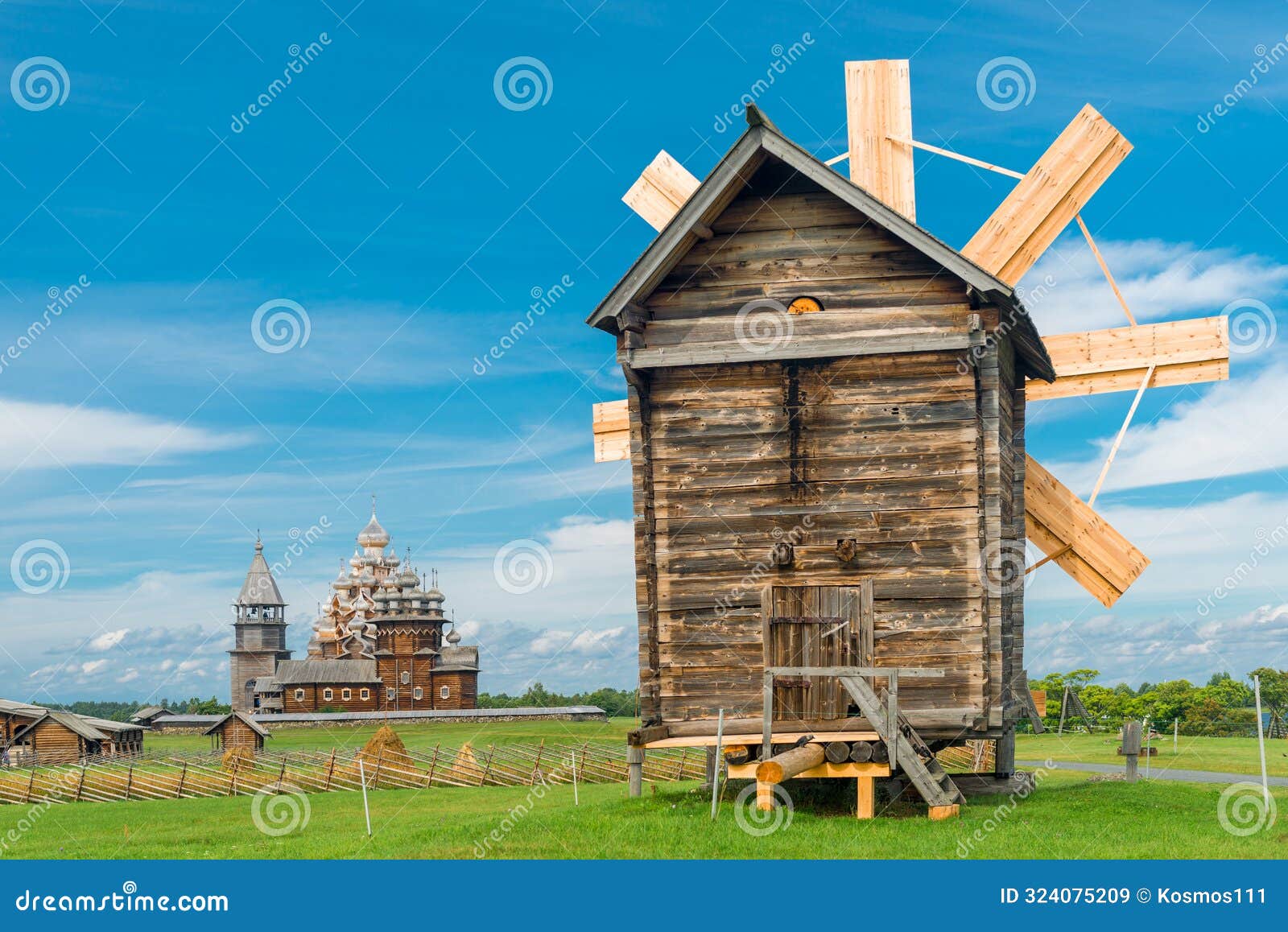 Old Mill. Windmill. Wooden Mill. and Russian Mill. Russian Architecture ...