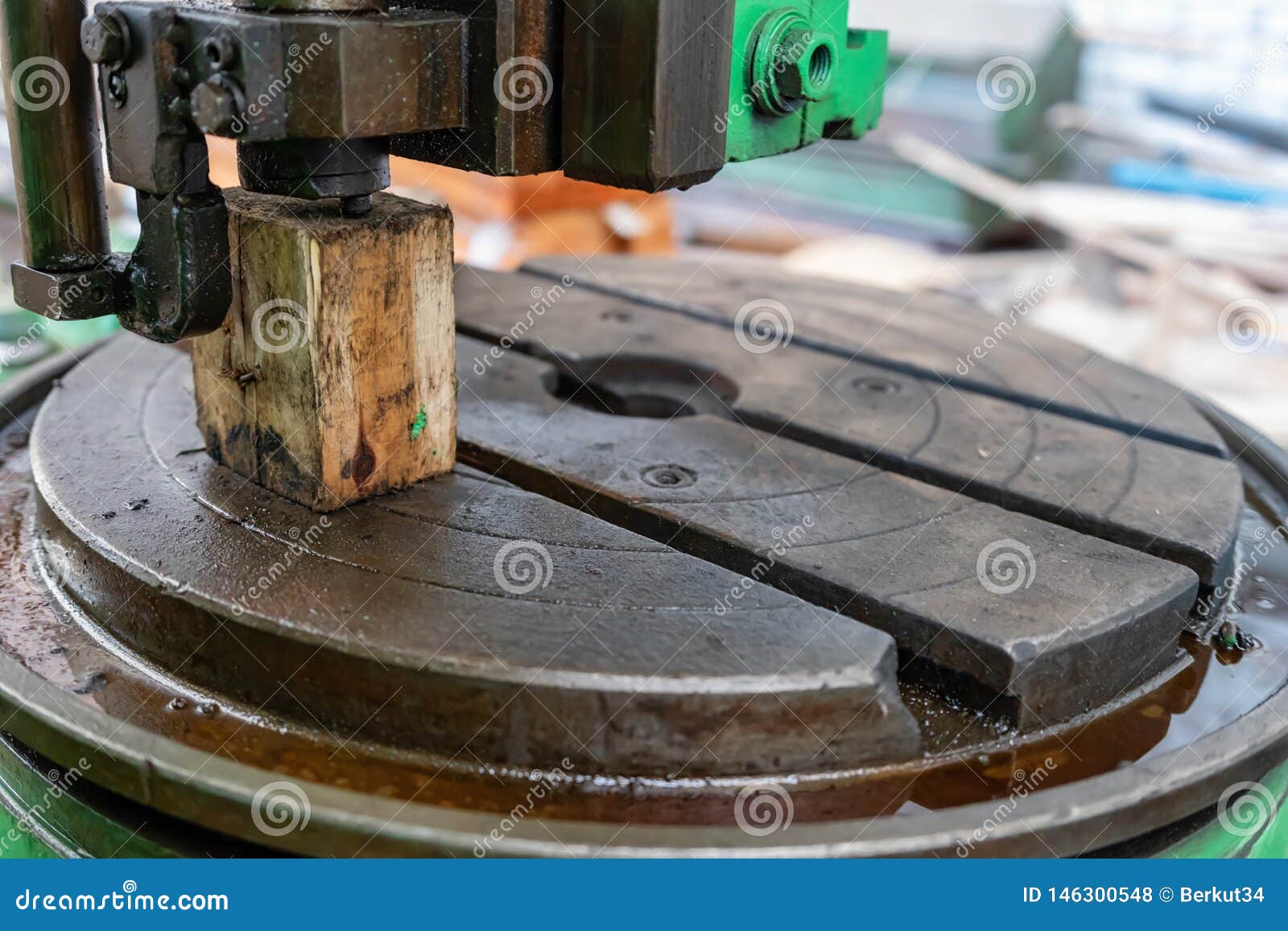 Old Milling Machine with Remote Control Stock Photo - Image of ...