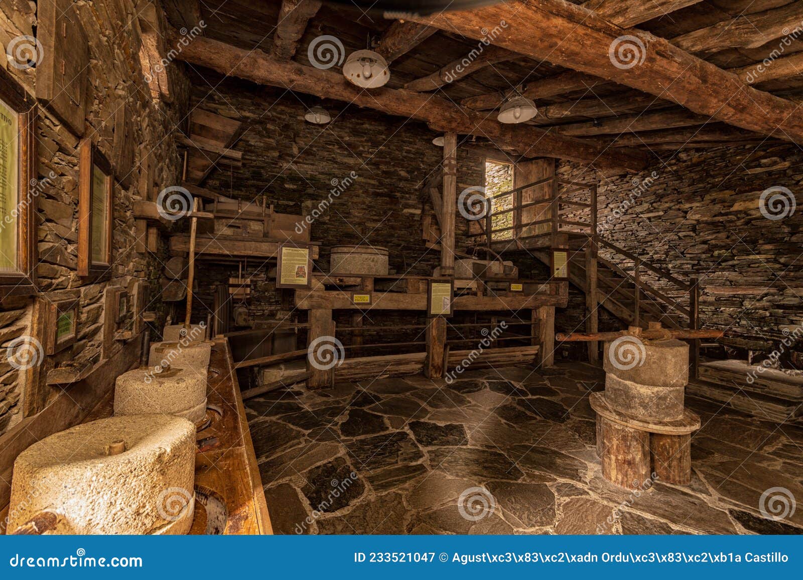 Old Mills To Process Wheat in Spain. Stock Image - Image of wheel ...