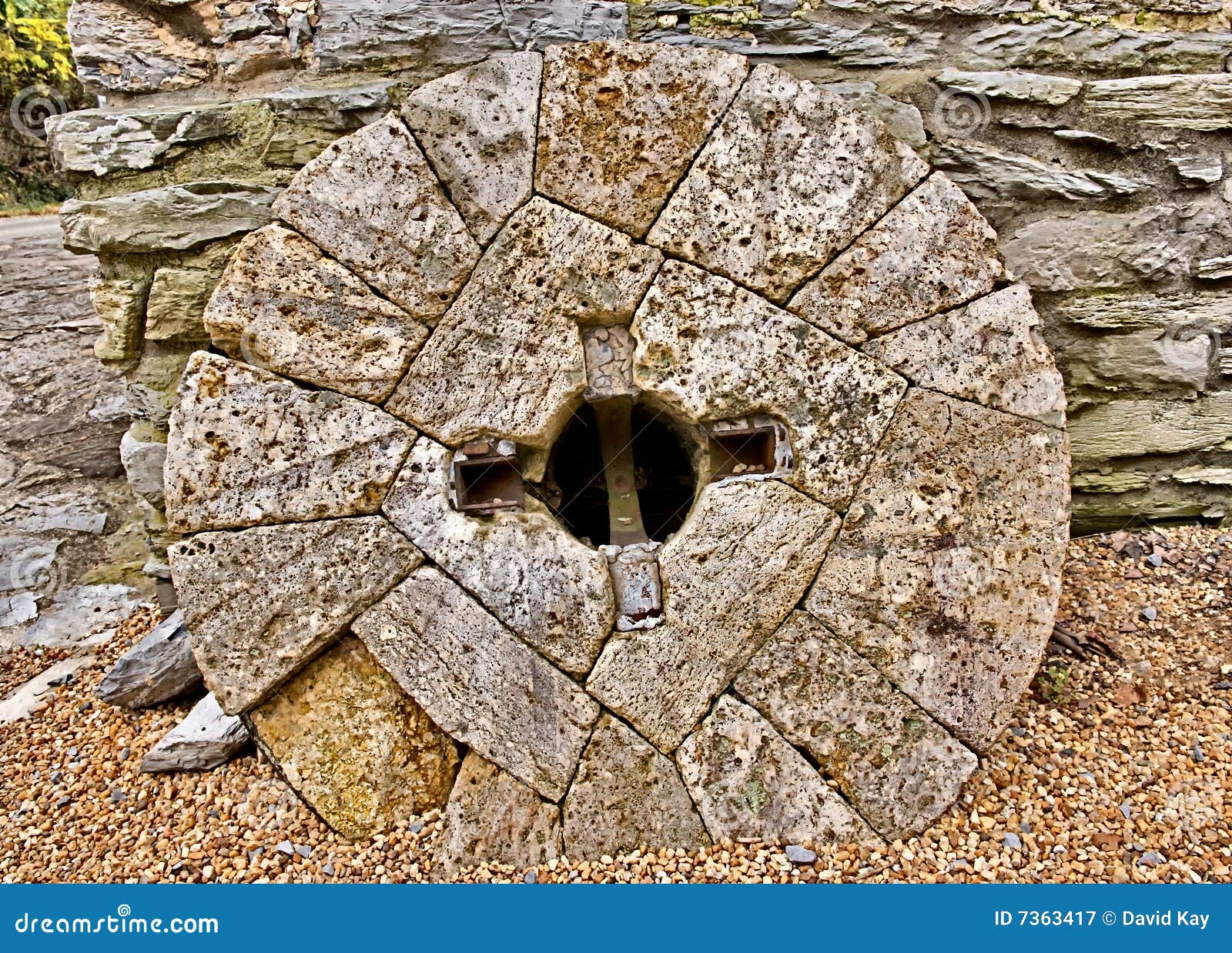 Old Millstone stock image. Image of stone, curves, horizontal - 7363417