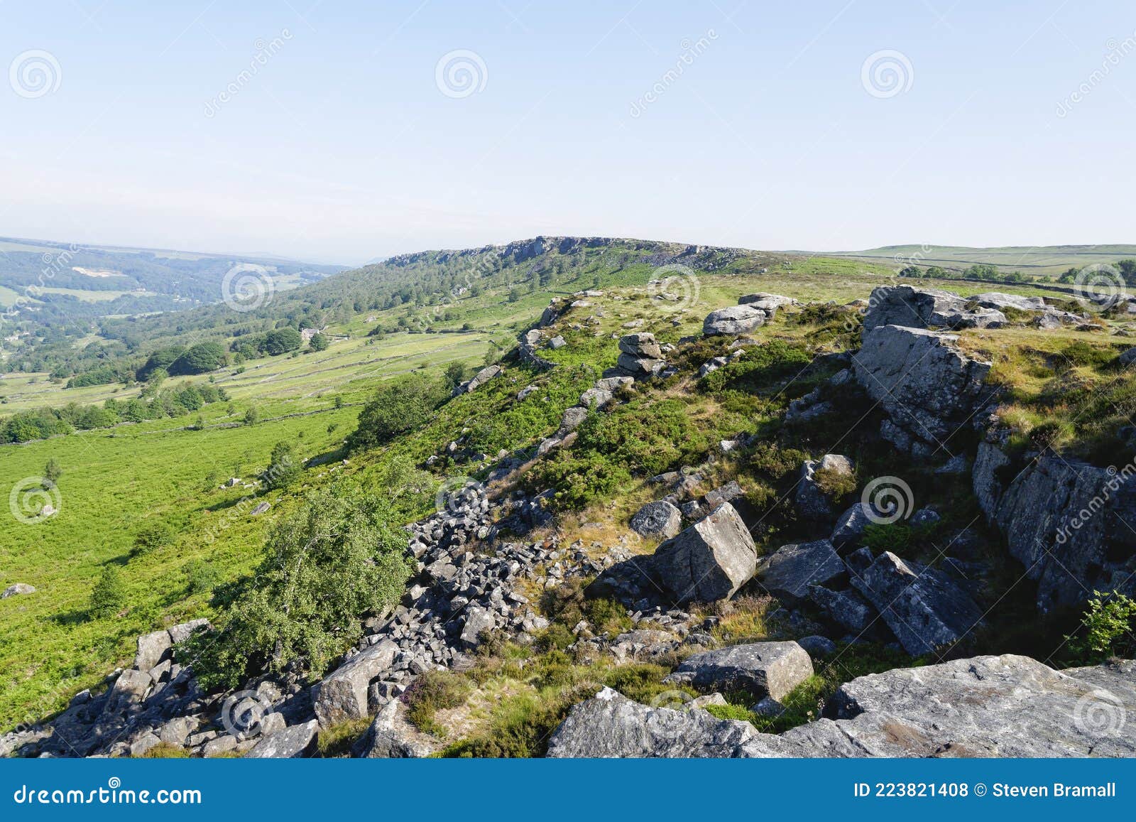 An Old Millstone Quarry on Baslow Edge with Abandoned Unfinished ...