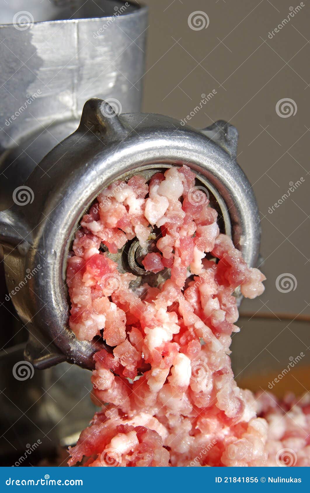 Old Mincing Machine in Action Stock Photo - Image of beef, steel: 21841856